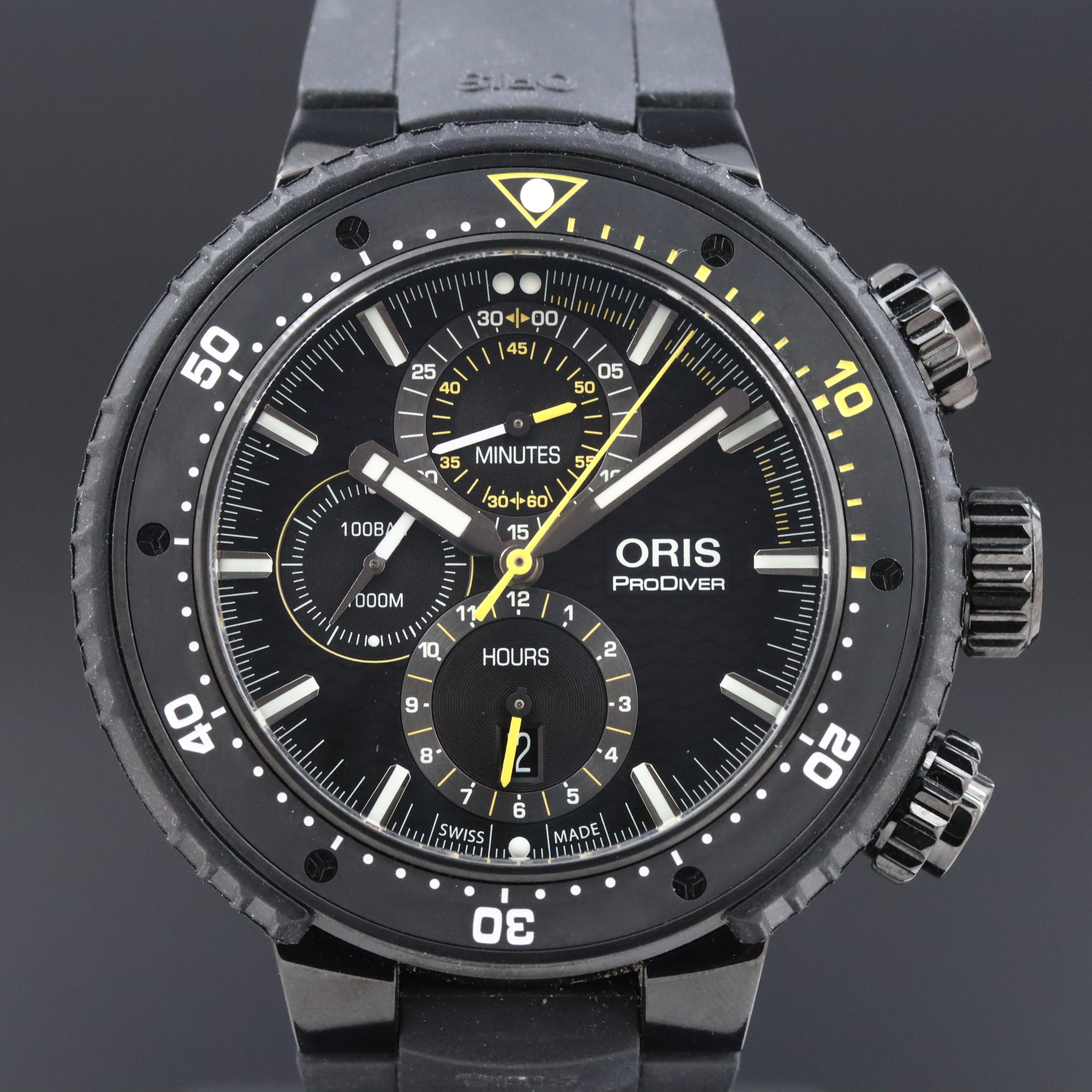 Oris ProDiver Dive Control Limited Edition Chronograph Watch | Barnebys