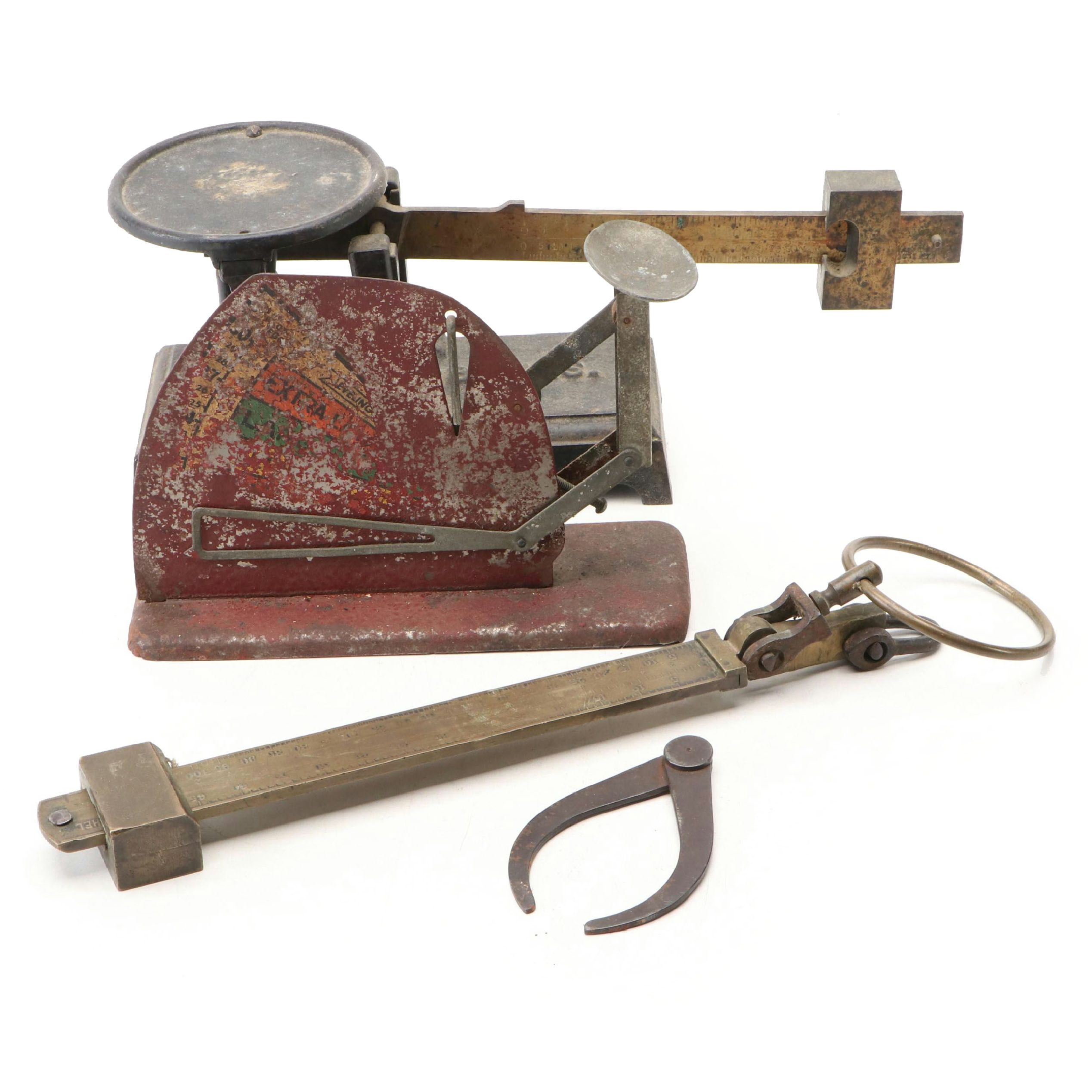 Seed Trade Reporting Bureau Metal Hand Scale with Fairbanks and Egg ...