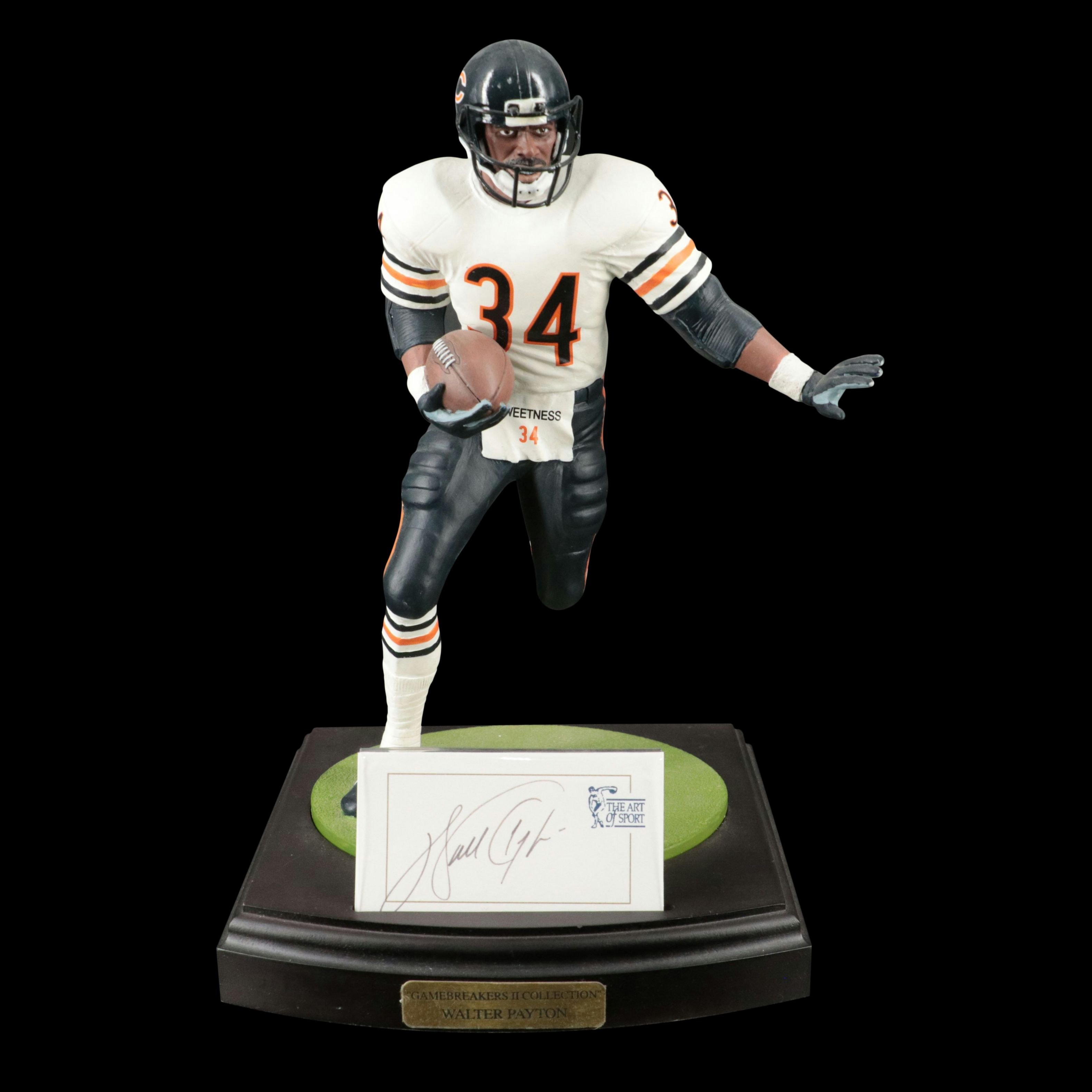 Walter Payton Statue Display with Signature and COA, The Art of Sport ...