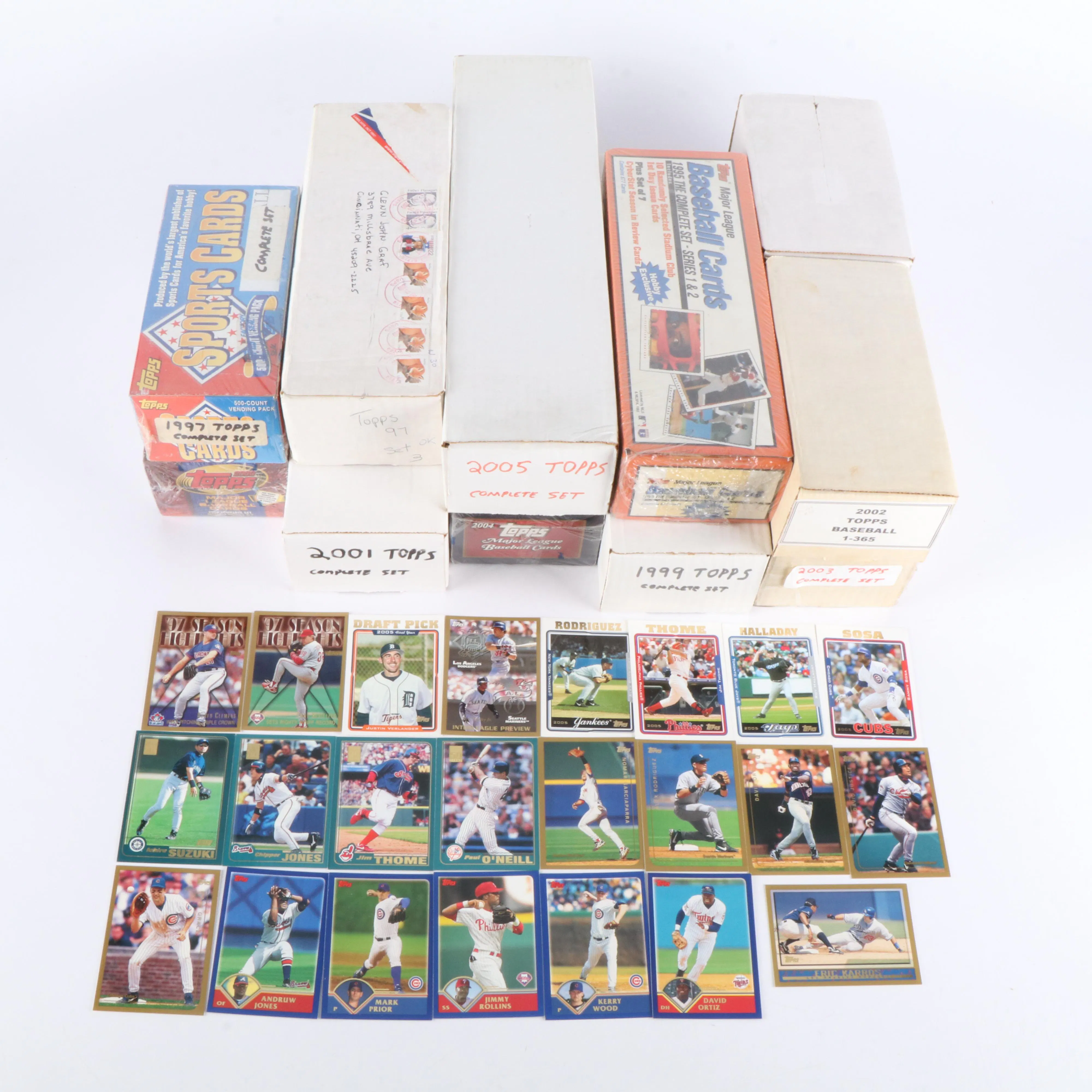 Topps Baseball Card Sets Featuring Ichiro Rookie and More, 1990s-2000s ...