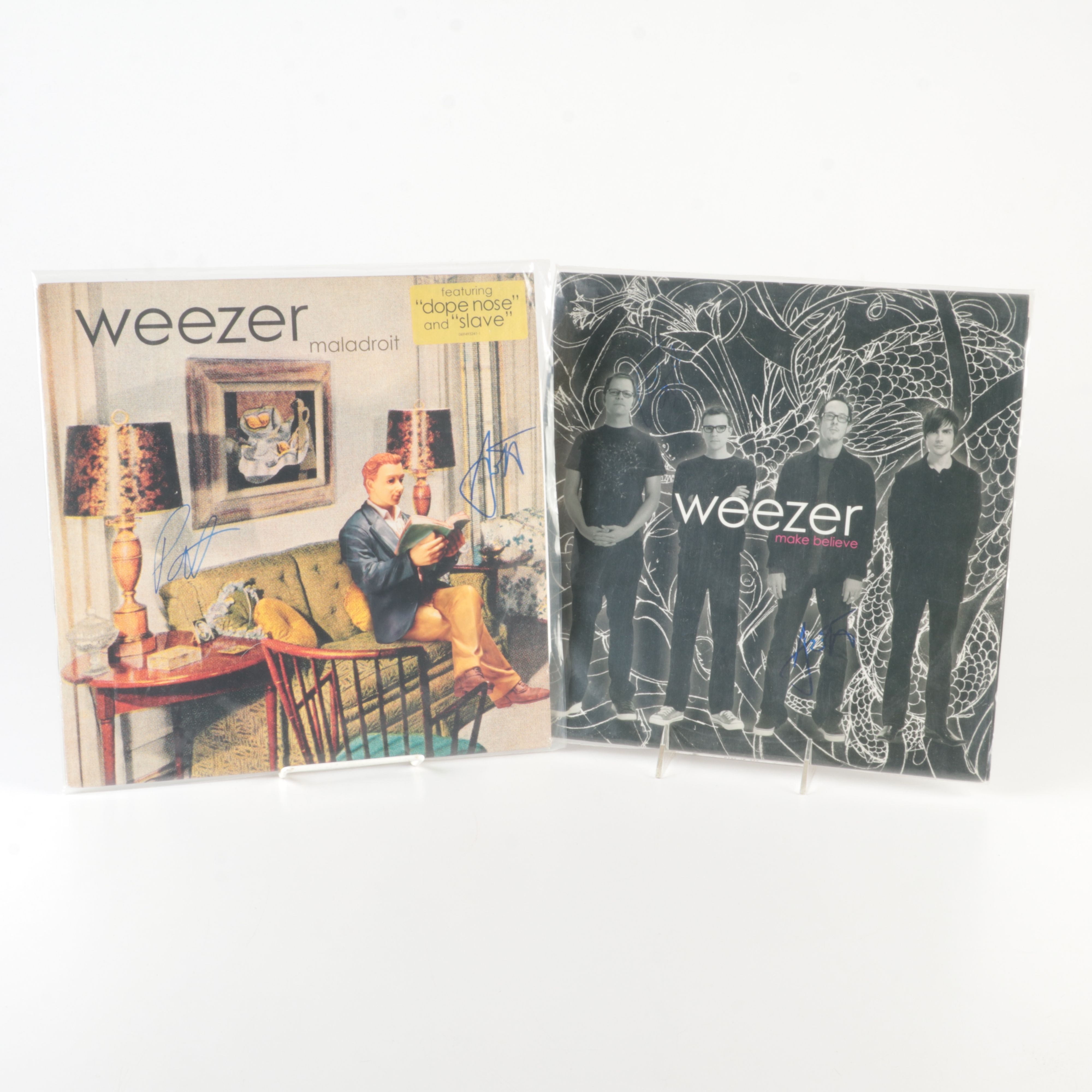Patrick Wilson and Scott Shriner Signed Weezer Vinyl Album Covers, Beckett | Barnebys