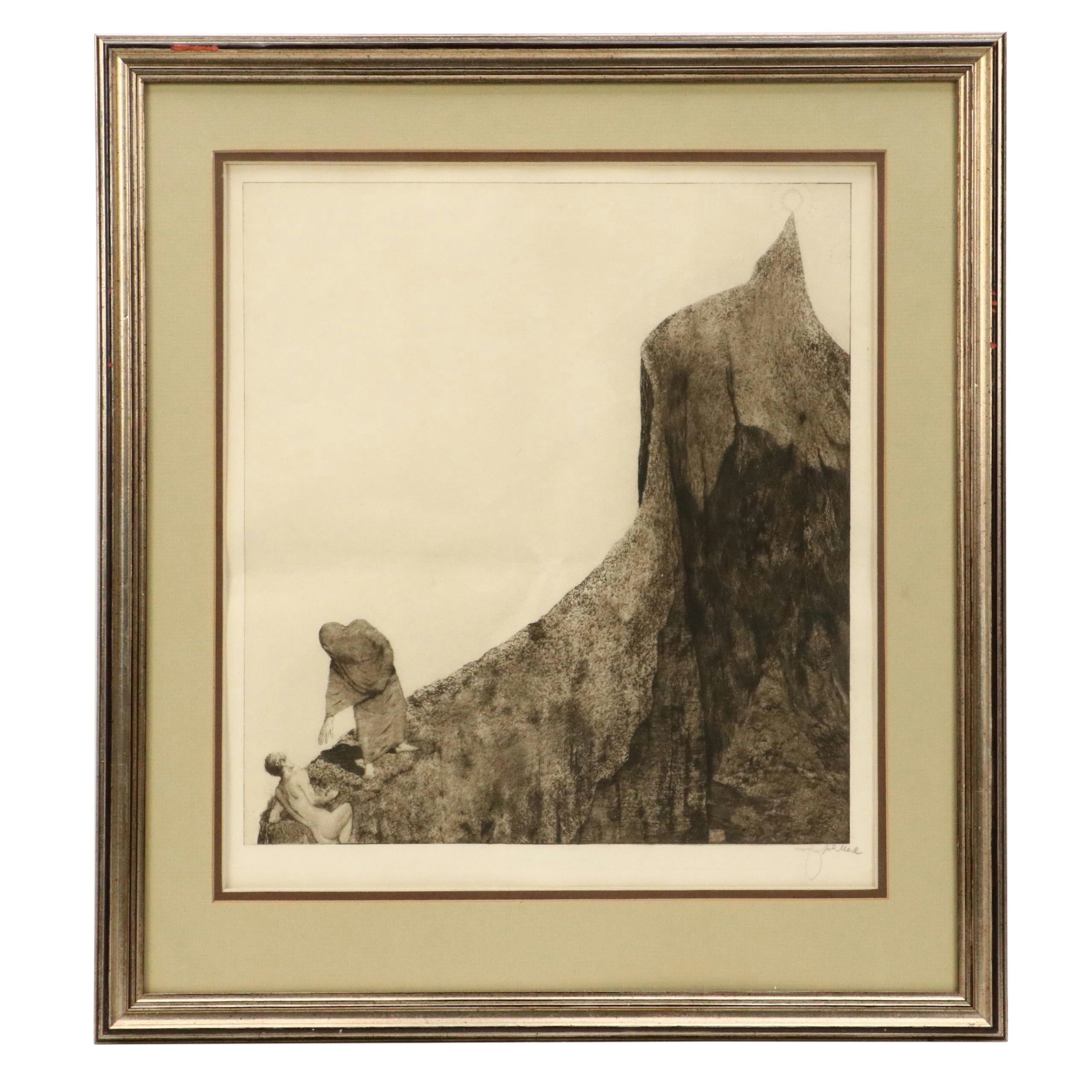 Joseph Uhl Etching from "Per Aspera ad Astra," c. 1921 | Barnebys