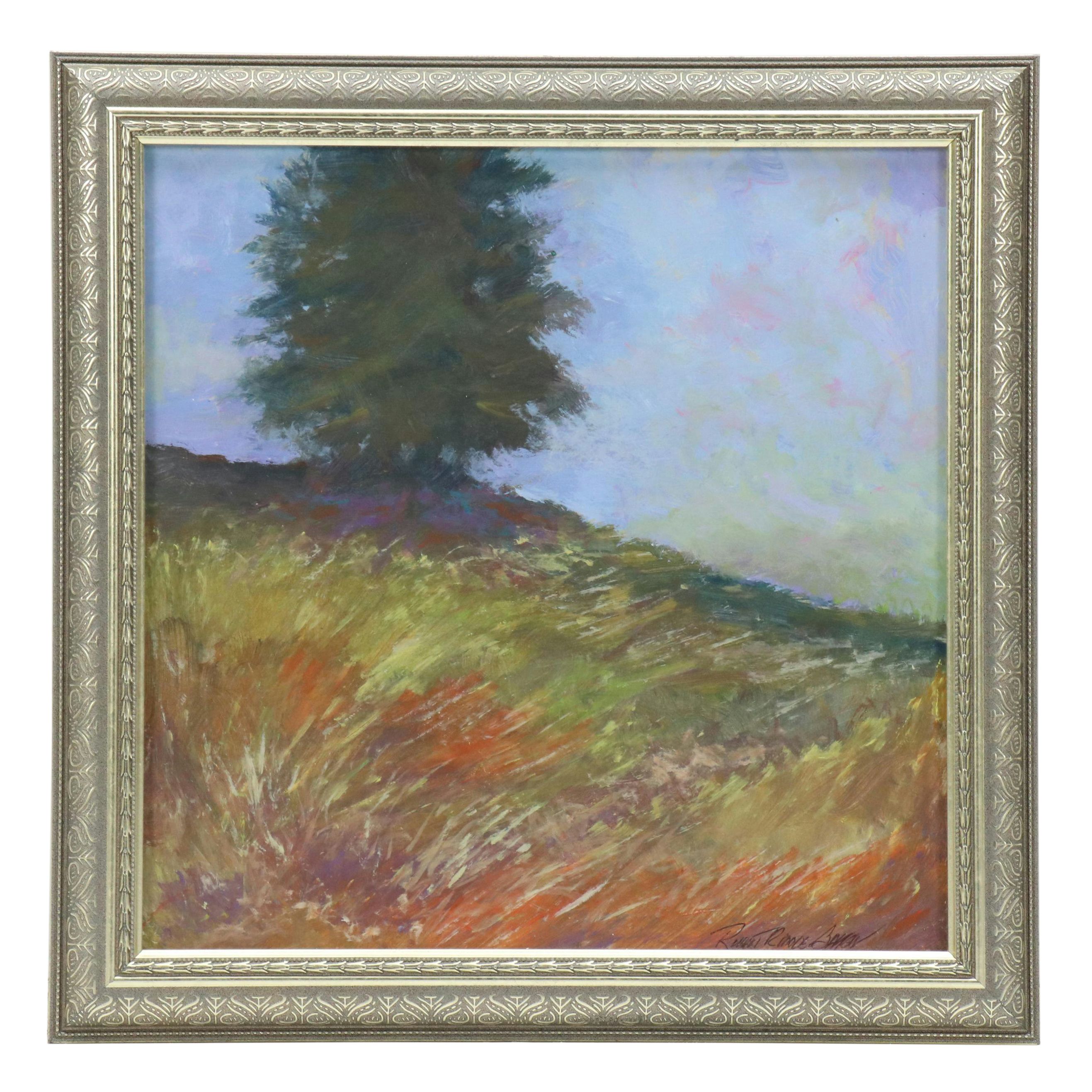 Robert Riddle Baker Landscape Acrylic Painting "Prevailing Winds," 2025 ...