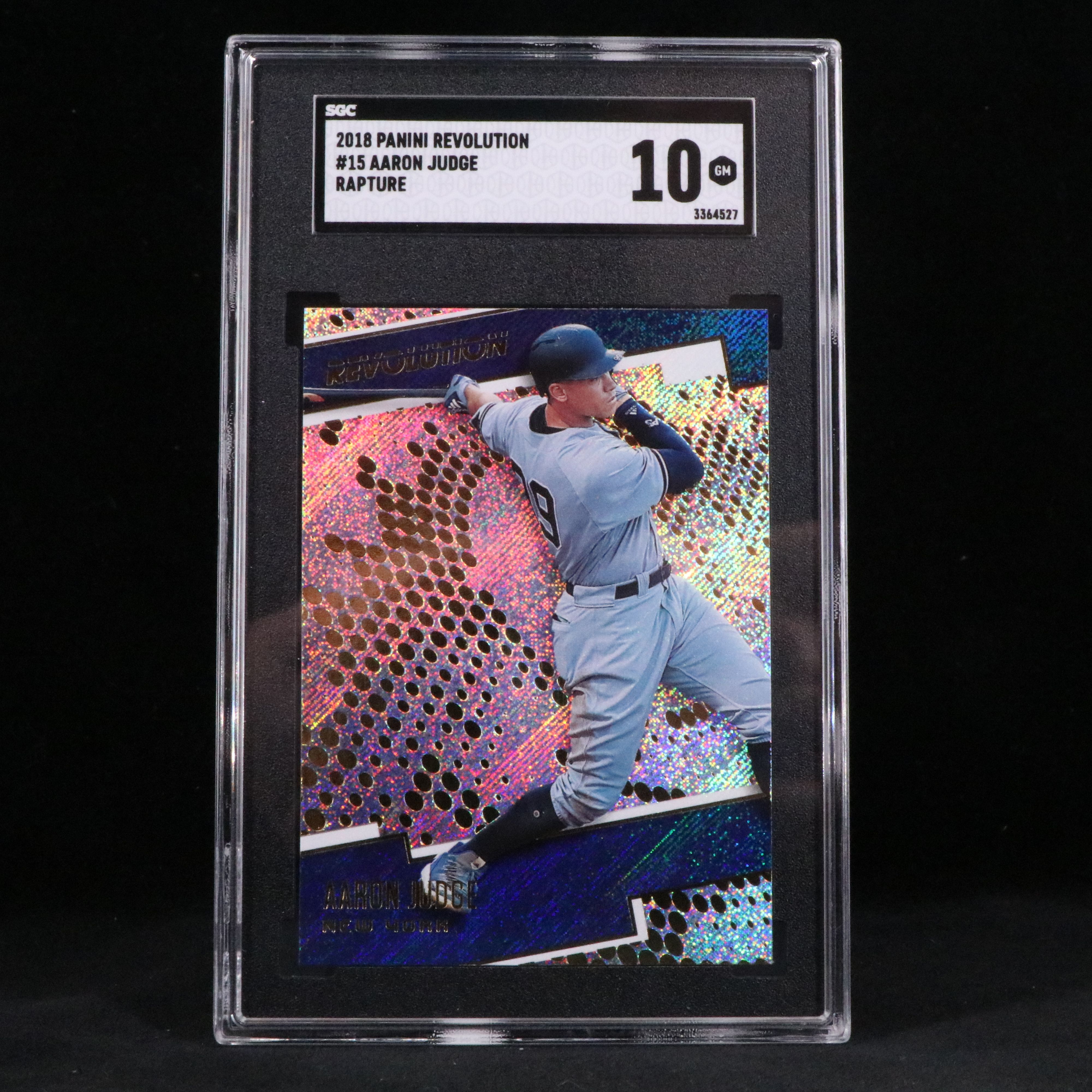 2018 Revolution Aaron Judge Rapture Baseball Card Graded SGC 10 | Barnebys