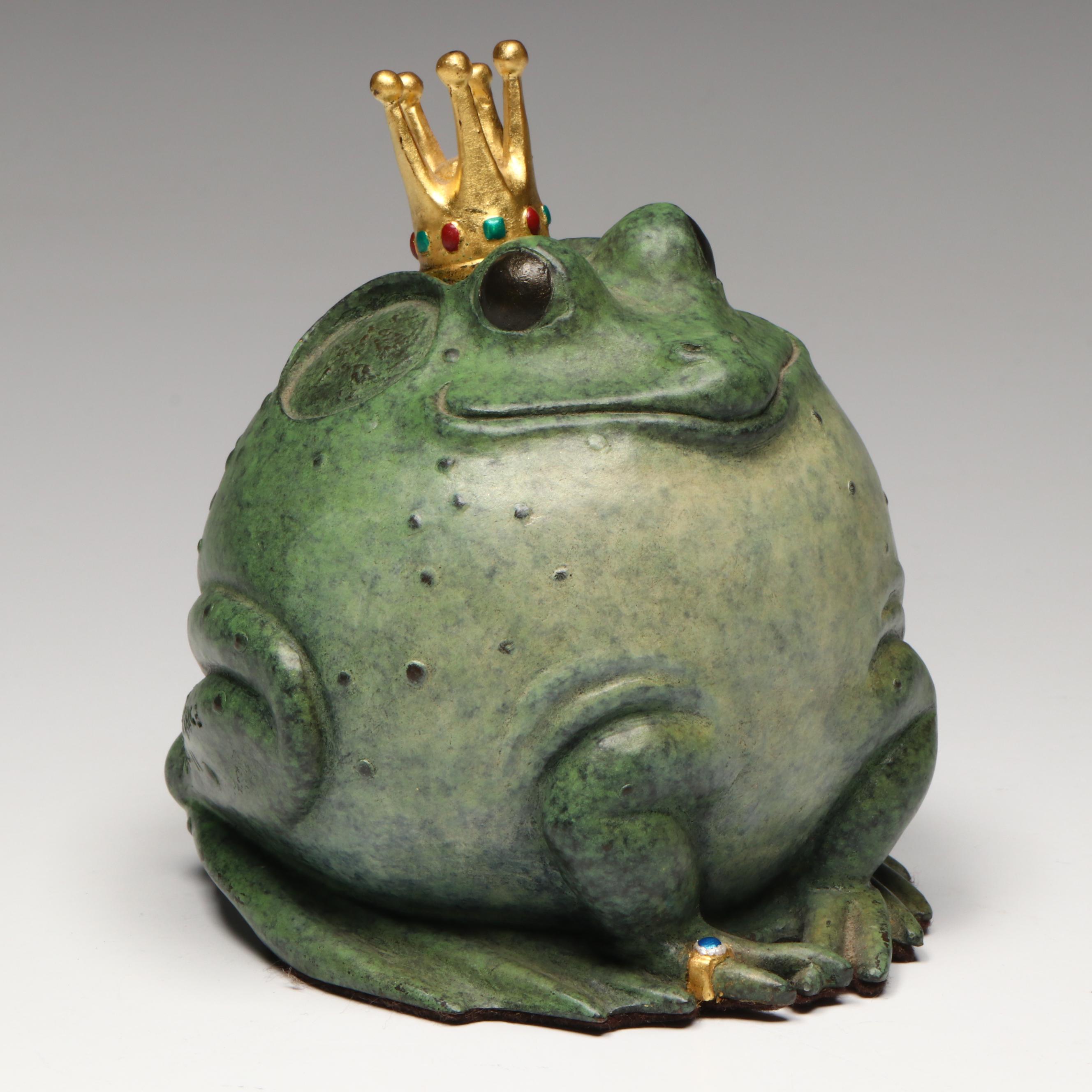 Gary Lee Price Painted Bronze "Puffed Up Prince," 1996 | Barnebys