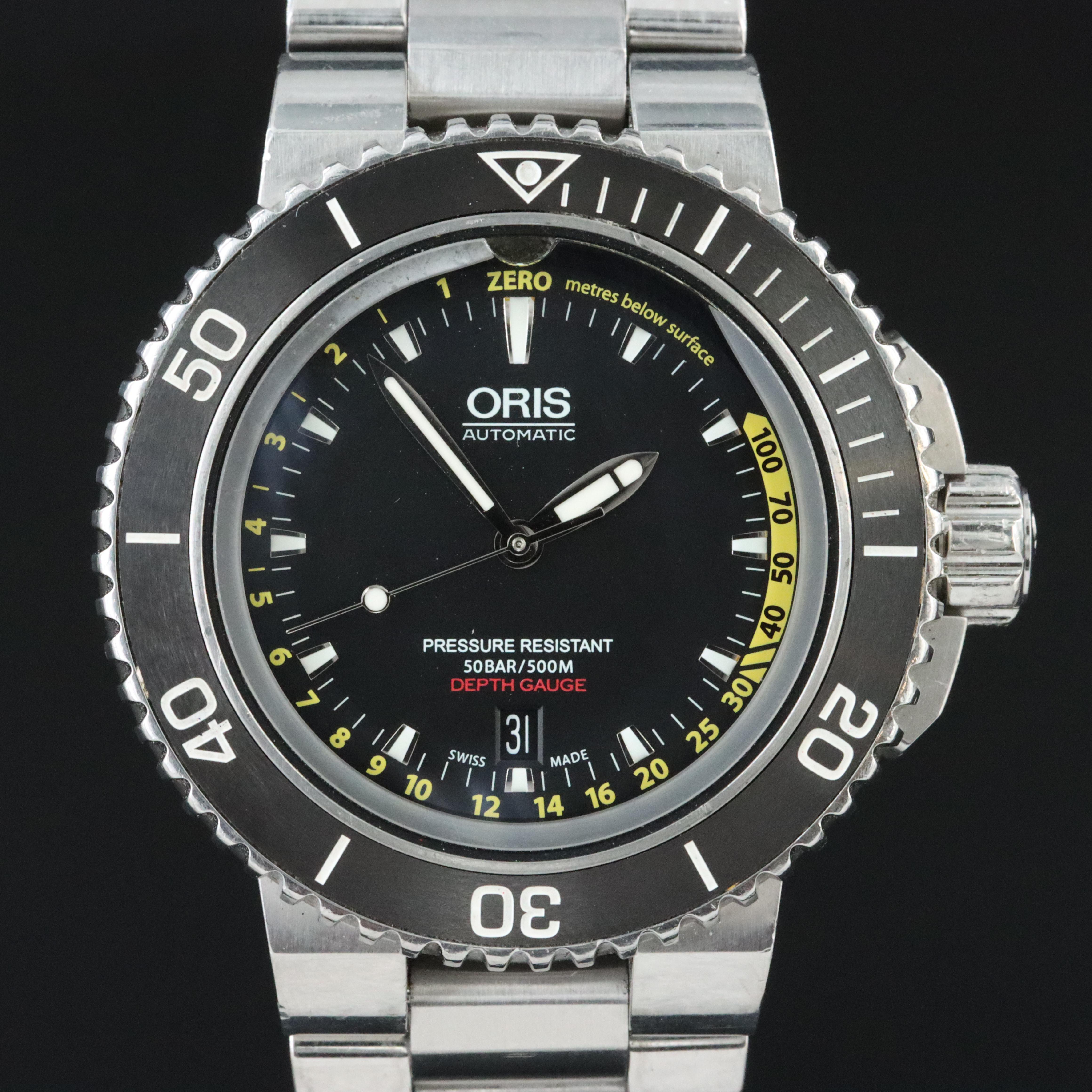 Oris Aquis Depth Gauge Watch | Barnebys