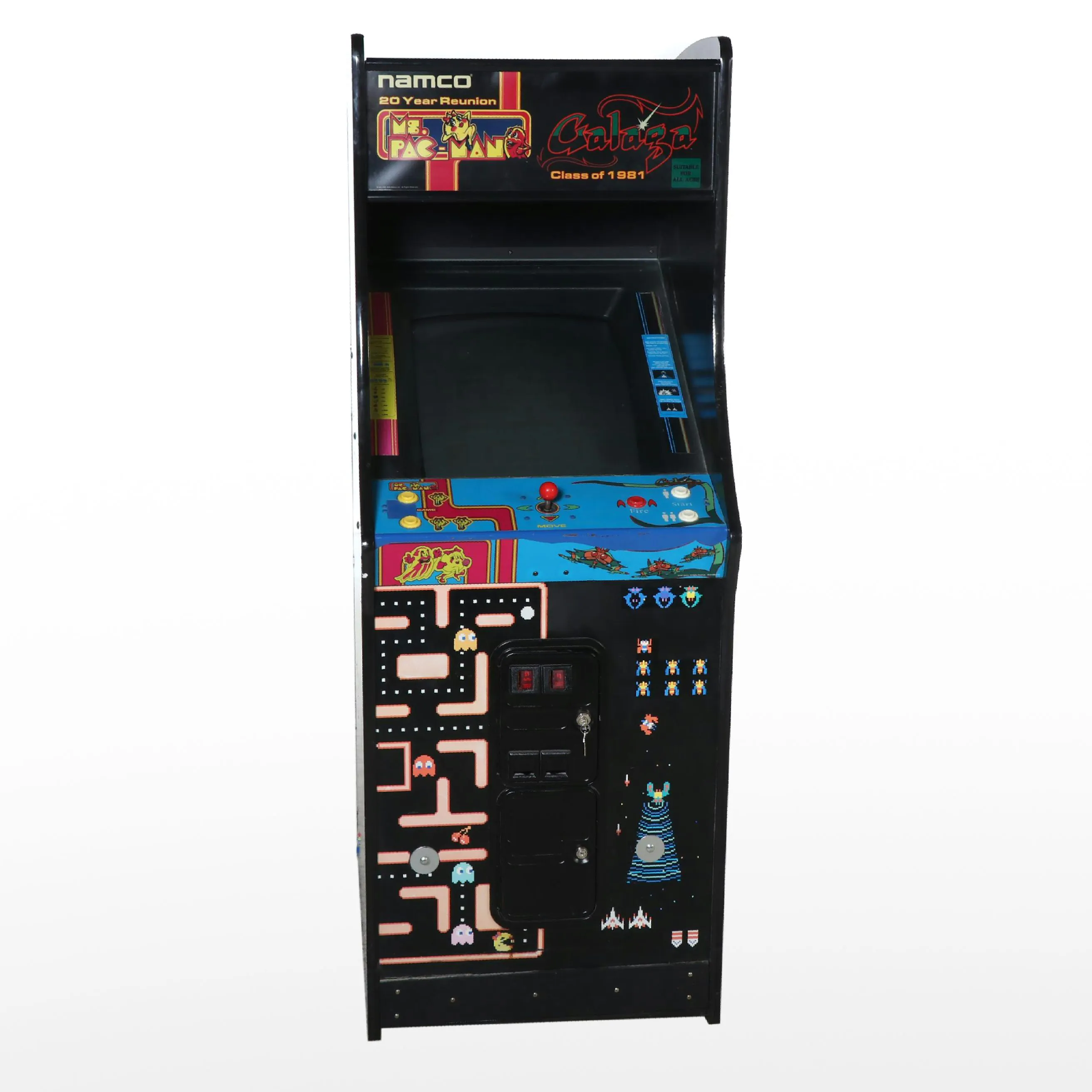 Namco Ms. Pac-Man/Galaga Arcade Machine, 2000 | Barnebys