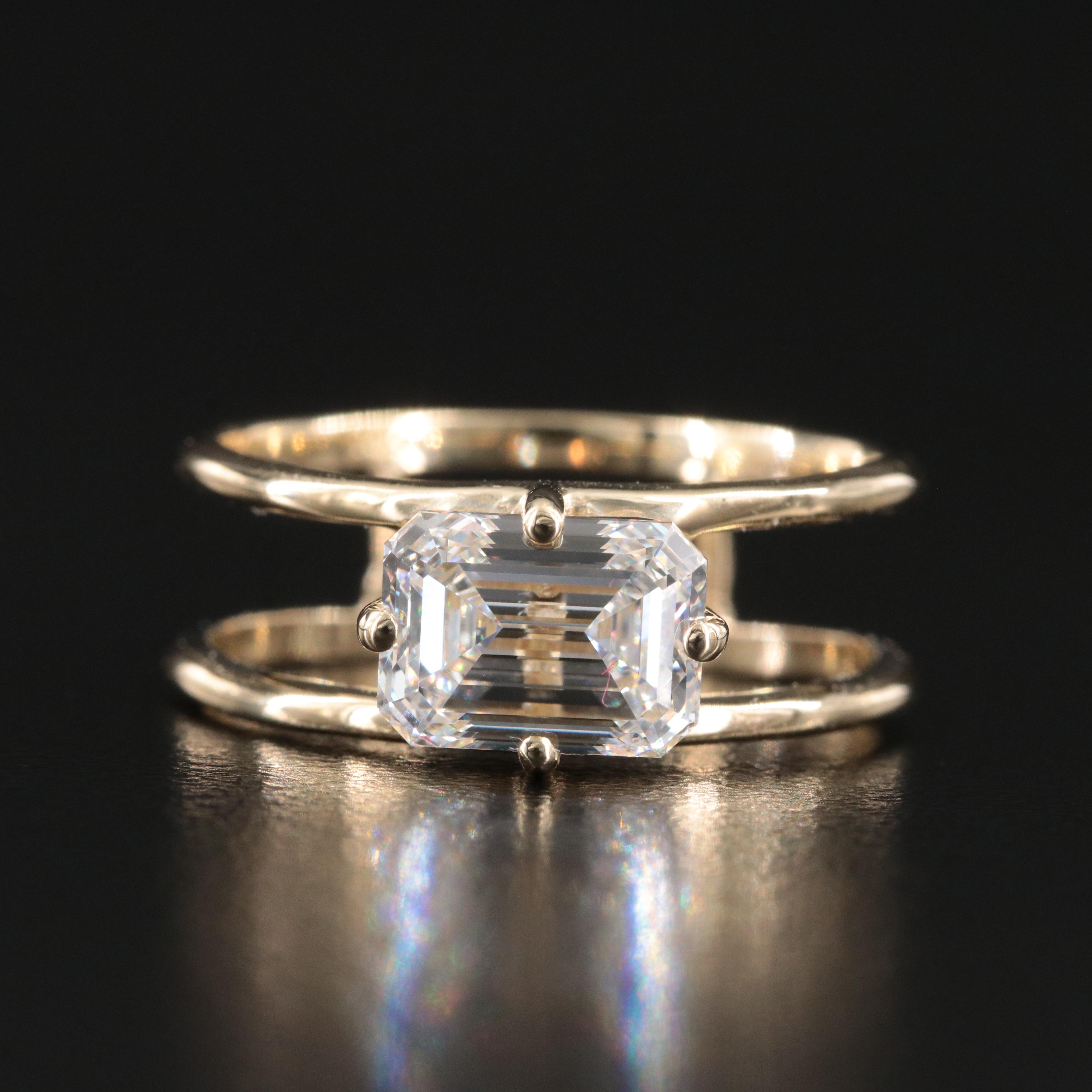 14K 2.04 CT Lab Grown Diamond Solitaire Ring with IGI Report | Barnebys