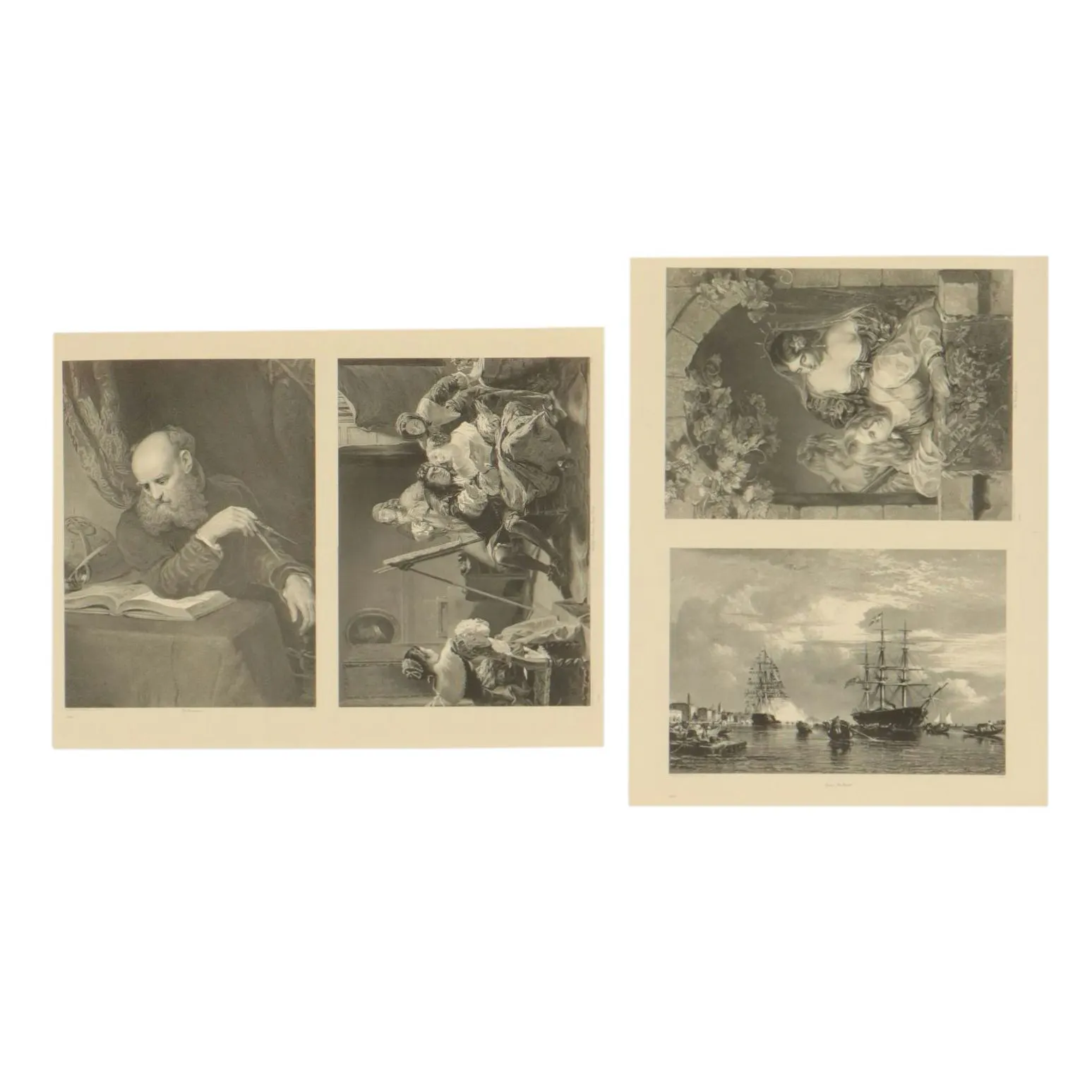 American Screen Process Uncut Lithograph Sheets with 