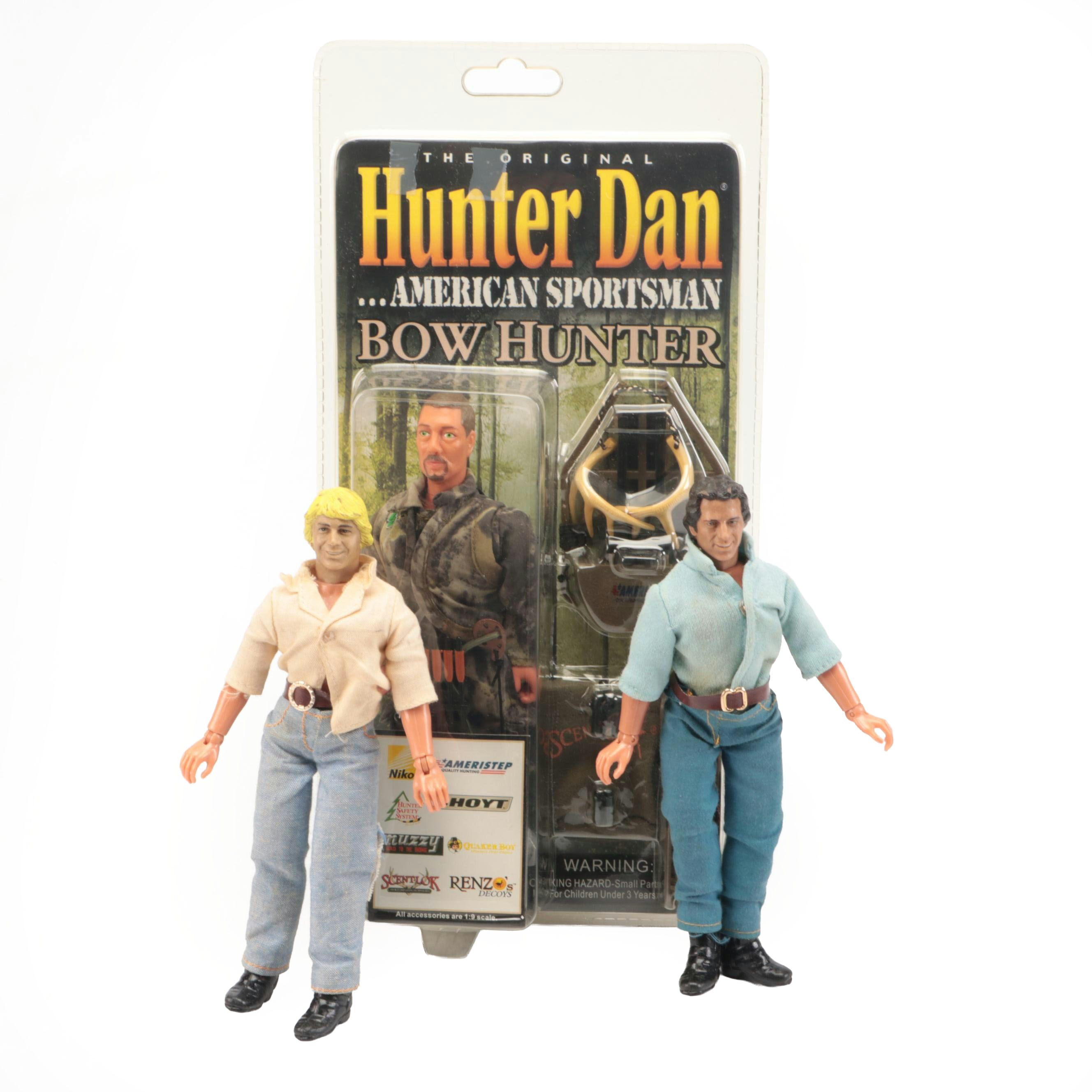 "The Dukes of Hazzard" Bo and Luke Duke and Hunter Dan Action Figures ...