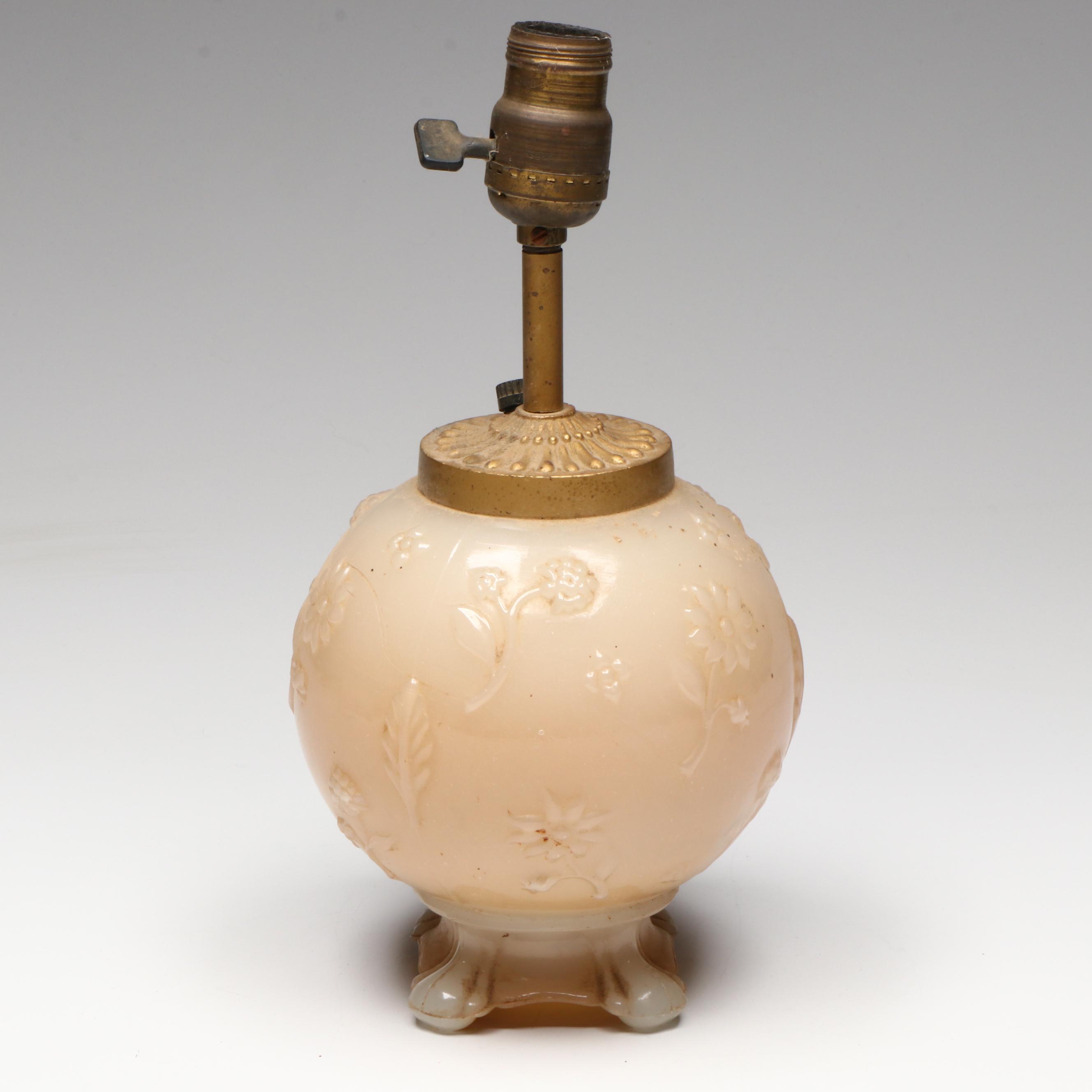 Aladdin Alacite Glass Globe Accent Lamp, Early to Mid-20th Century ...