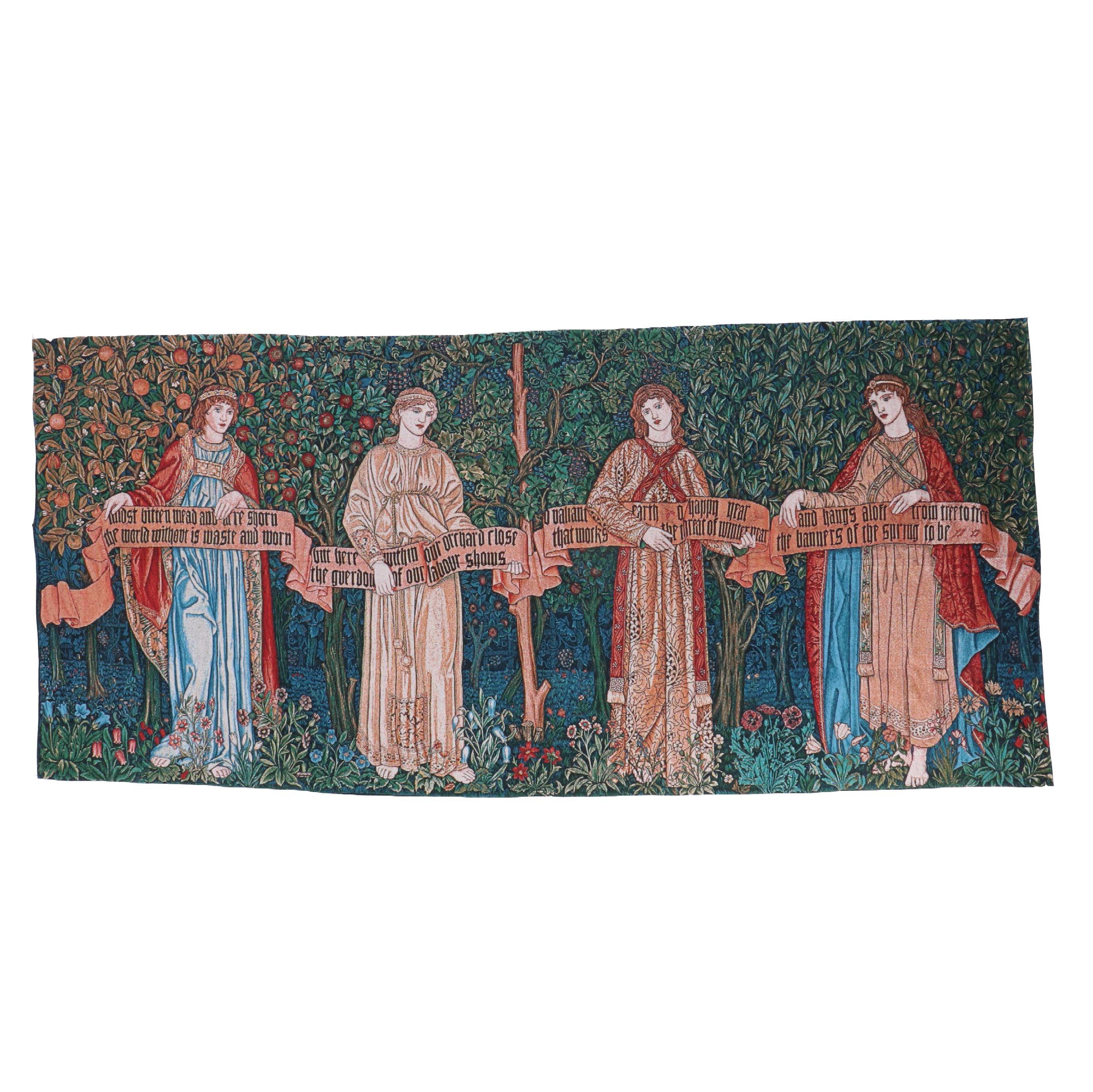 Arts & Crafts Style "The Orchard" After William Morris Machine Woven ...