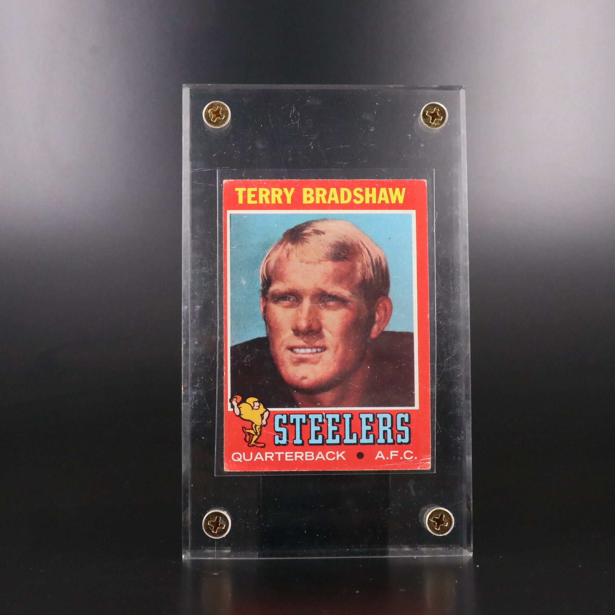 1971 Topps Terry Bradshaw Pittsburgh Steelers Rookie Football Card ...