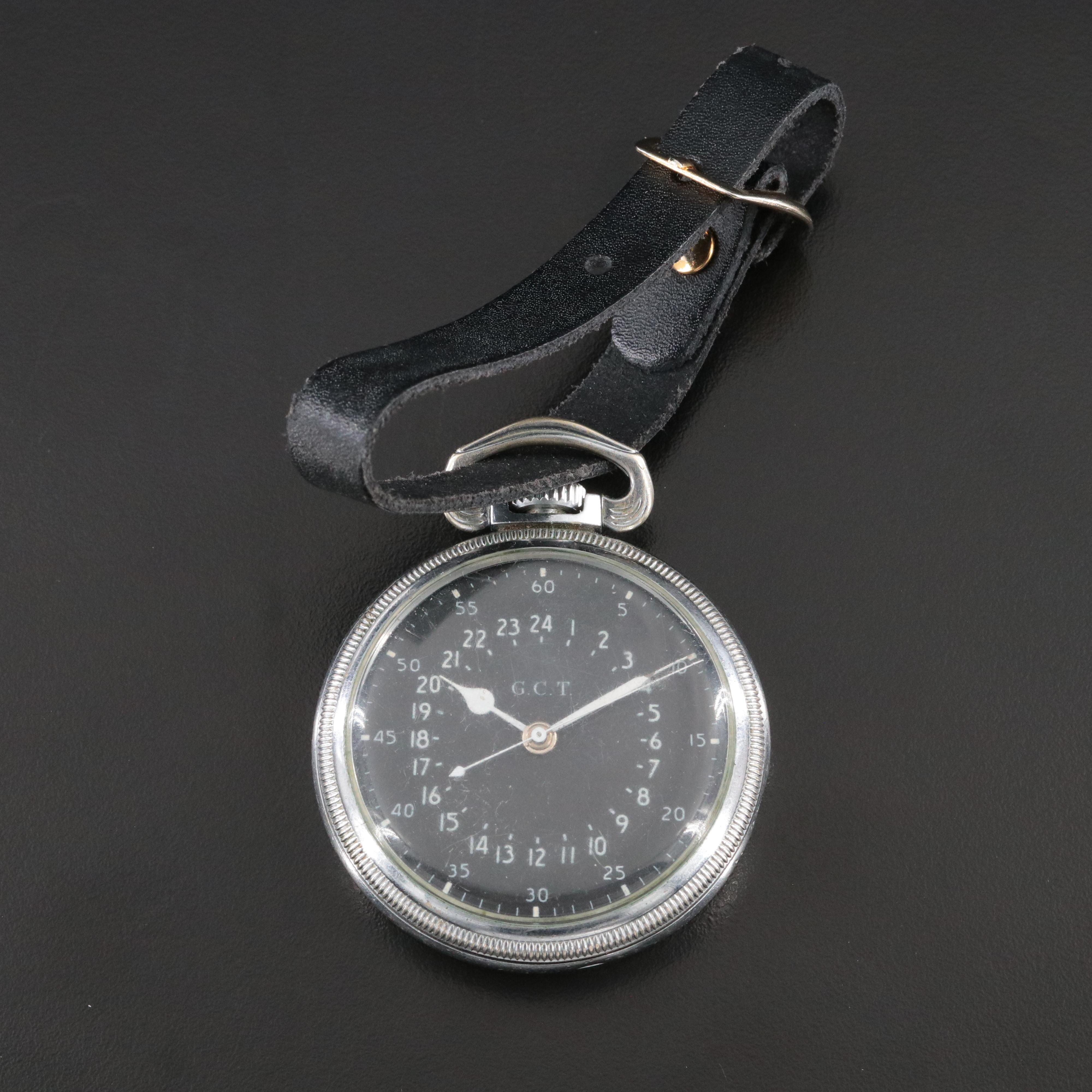 1950 Hamilton GCT 4992B AN57401 Military 24 Hour Pocket Watch | Barnebys