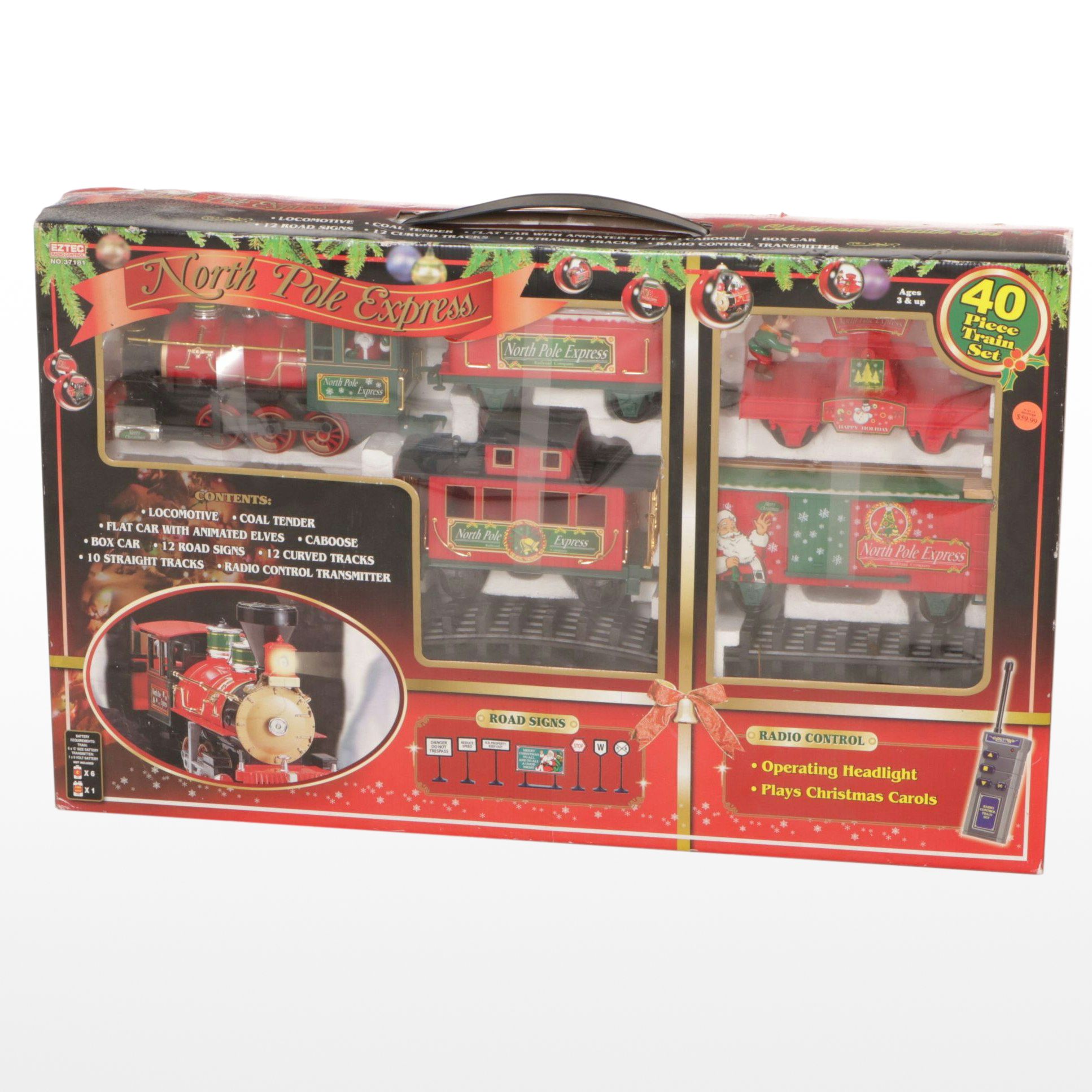 EZTEC "North Pole Express" G Gauge Electric Christmas Train Set | Barnebys