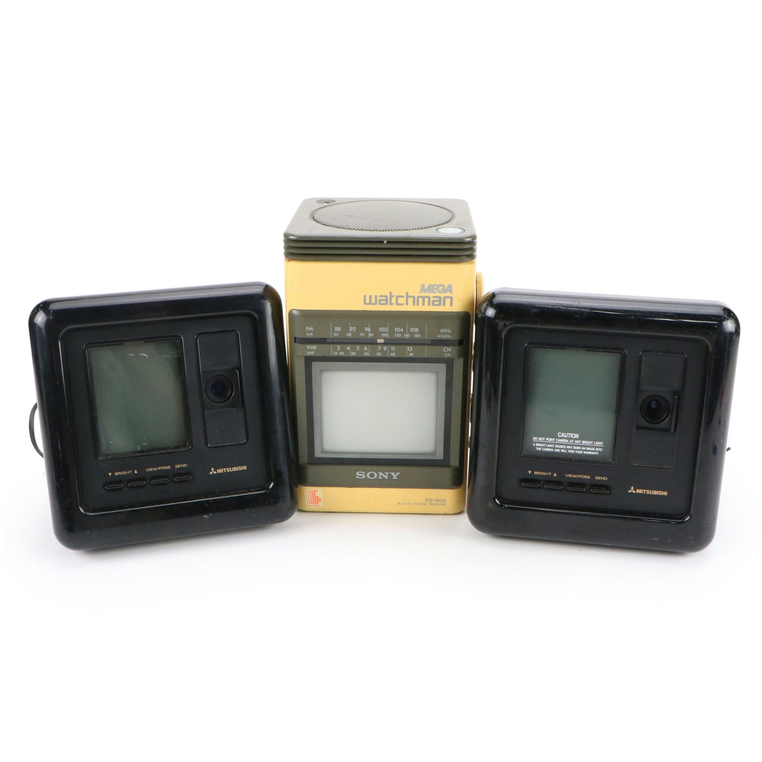 Sony Portable Battery-Powered TV and Mitsubishi Visual Telephone ...
