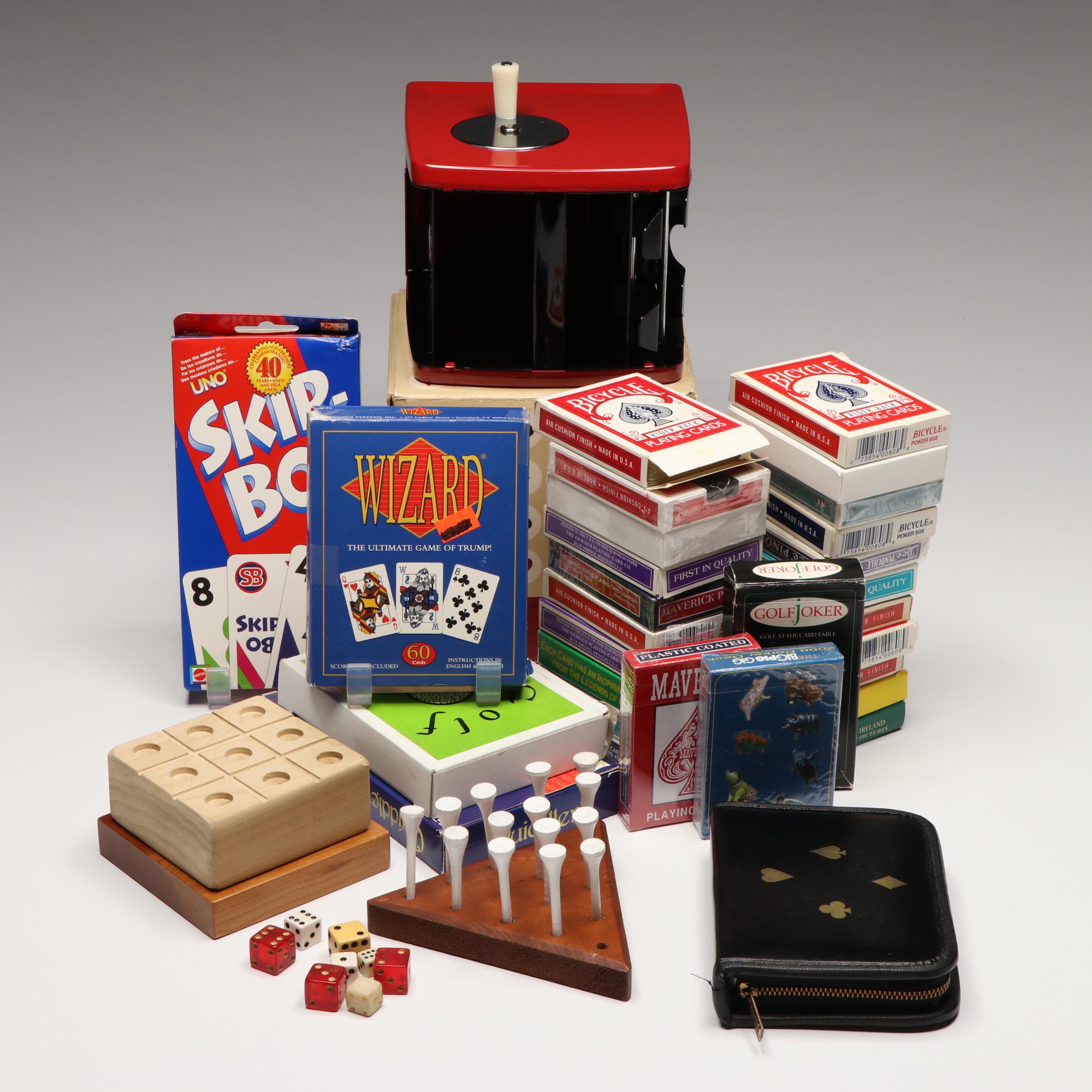 Mattel Uno Skip-Bo, Wooden Tic-Tac-Toe Boards, and More Games and Cards ...