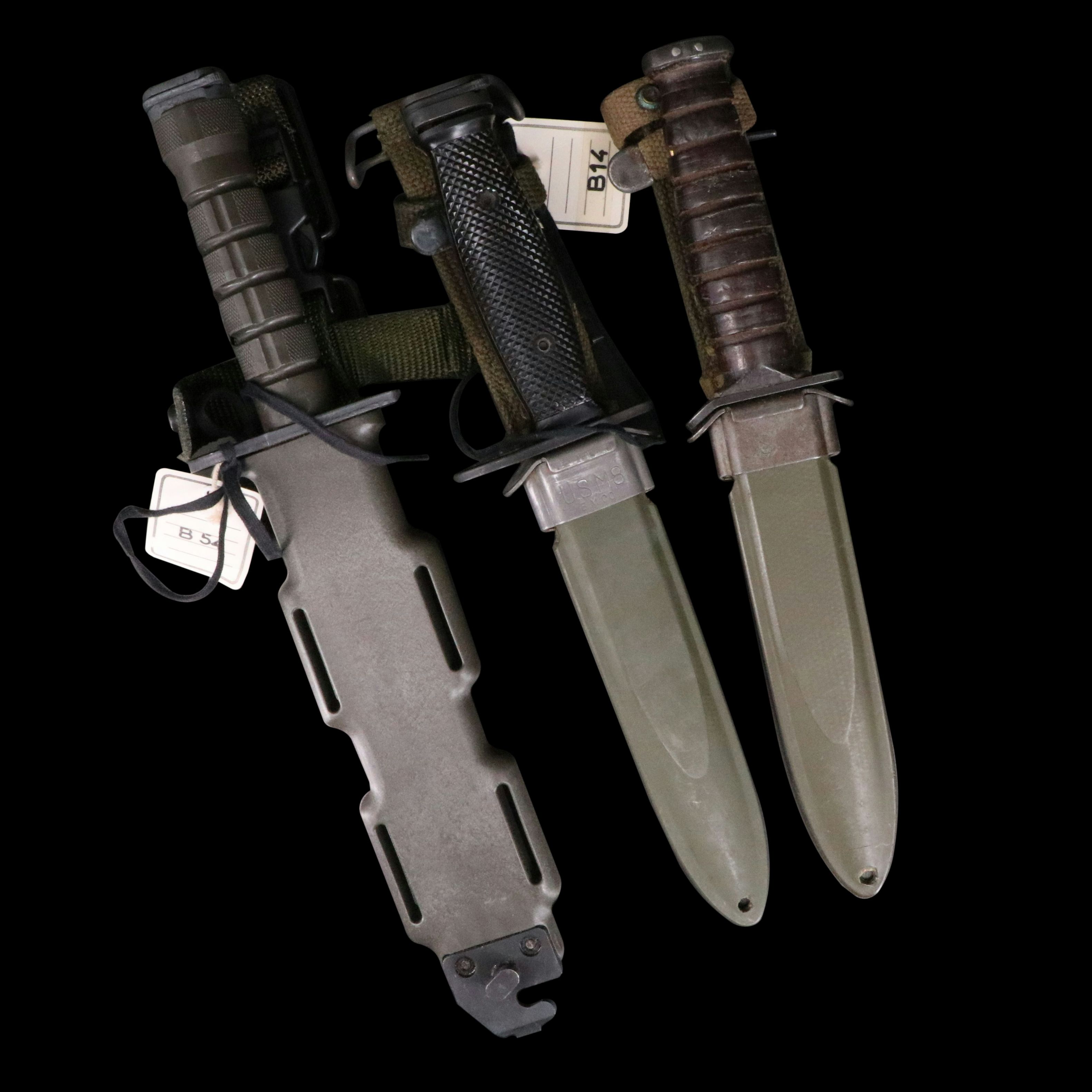 Three U.S. Military Knives an M6, M7, and an M9 Bayonet | Barnebys