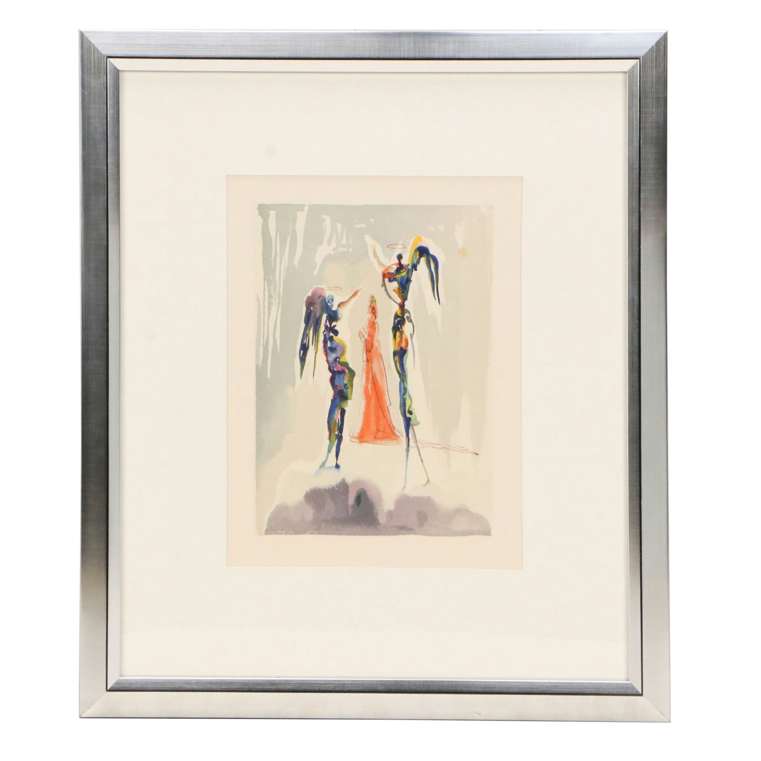 Salvador Dalí "The Divine Comedy" Wood Engraving "Gloria Patri," 1960 ...