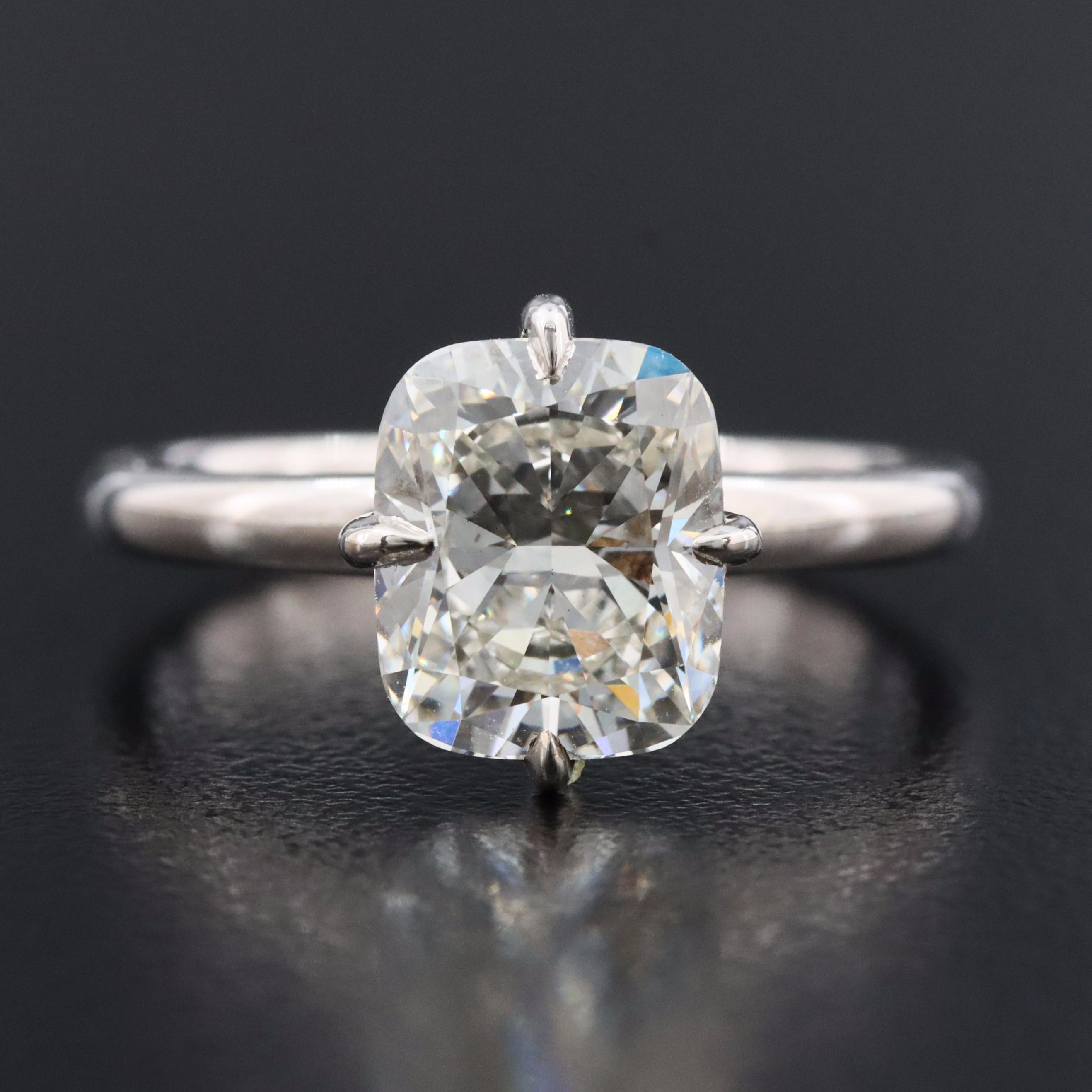 14K 2.61 CT Lab Grown Diamond Solitaire Ring | Barnebys