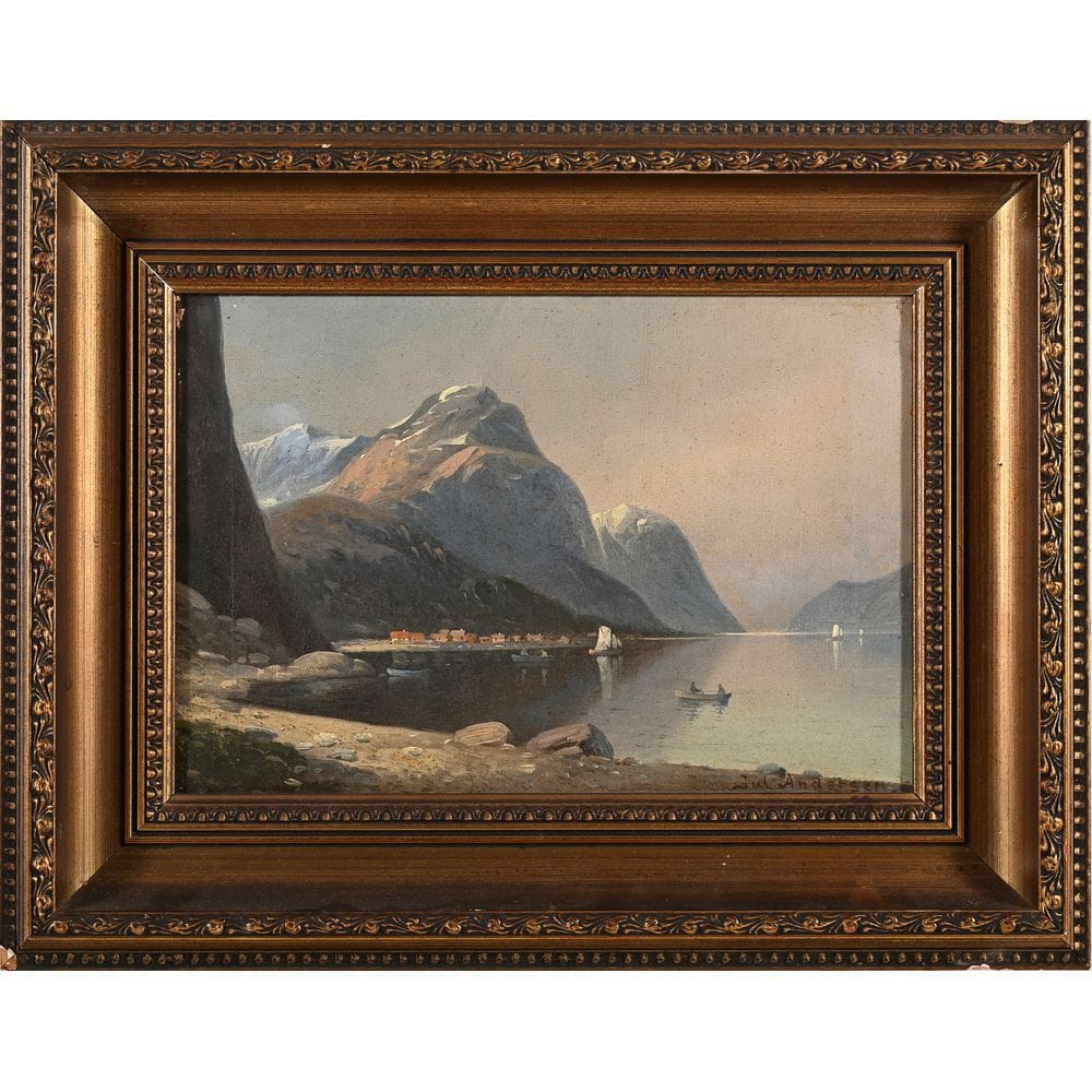 ANDERSEN Julius (1857-1924). "Boat... | Old Masters (before 1870): bids ...