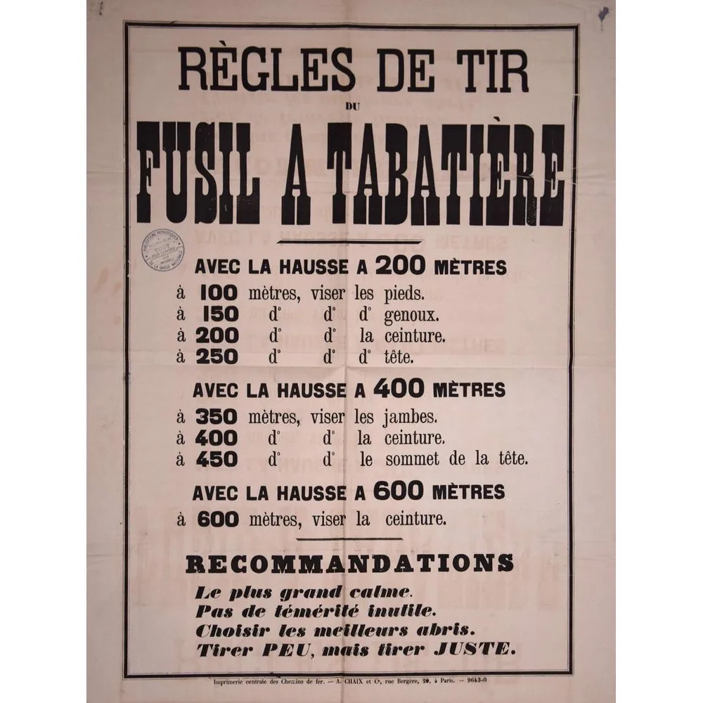 Shooting rules for the snuffbox rifle. Imprimerie des Chemins de fer ...