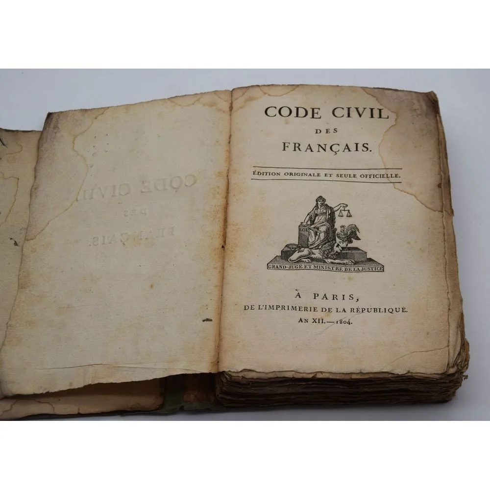 Code Civil des Français, original and only official edition. P., de ...