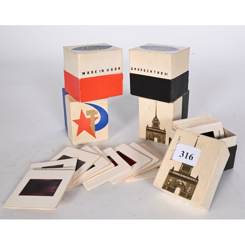 5 BOXES of 1960s Soviet slides of Moscow and Len... | Photographs: bids ...