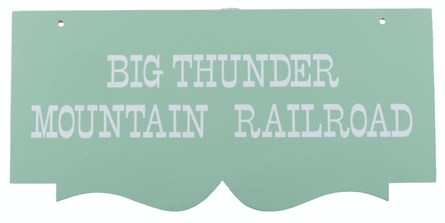 A Big Thunder Ranch Hanging Directional Sign. | Barnebys