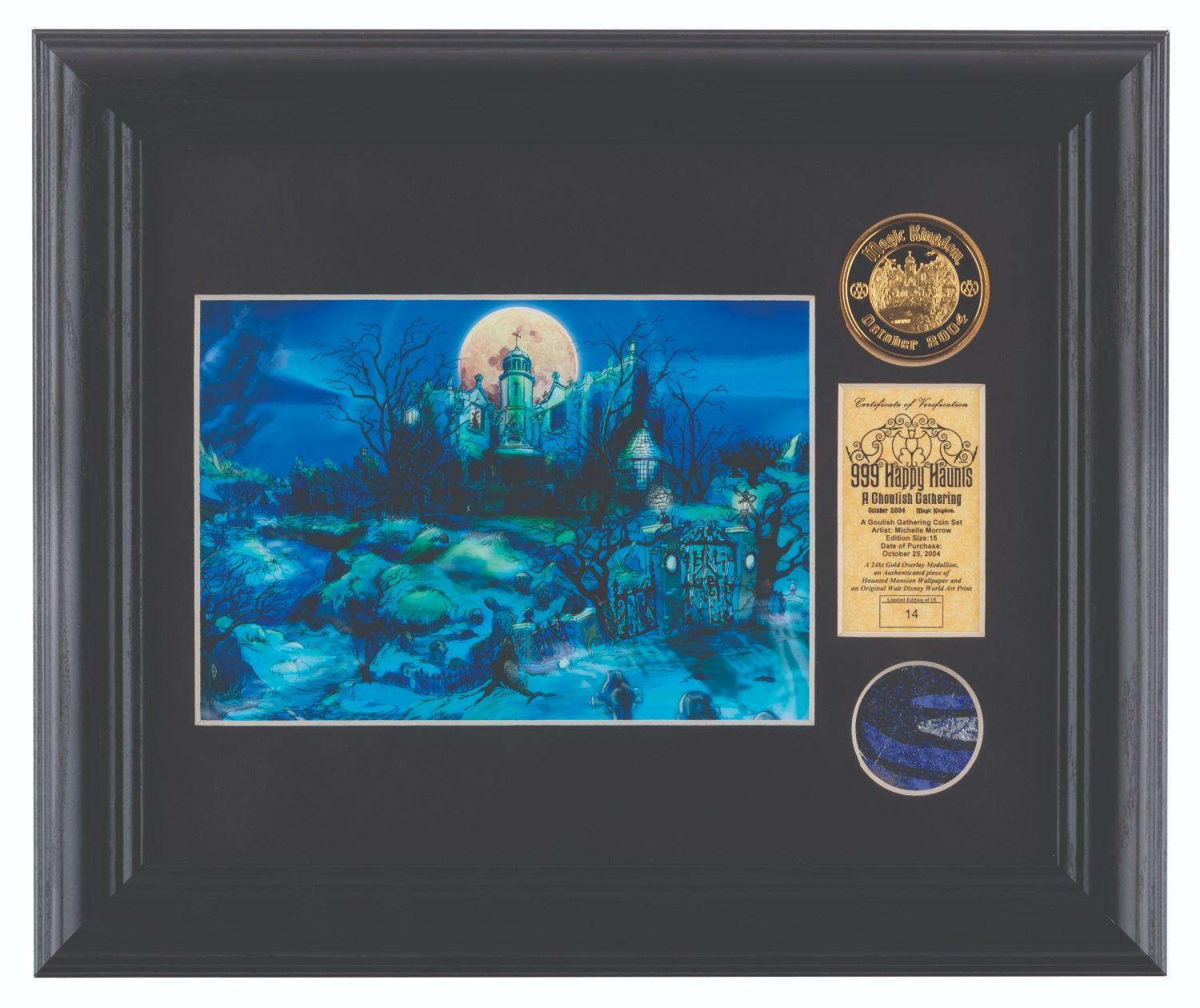 A Rare Ghoulish Gathering Gold Coin and Wallpaper Set. | Barnebys