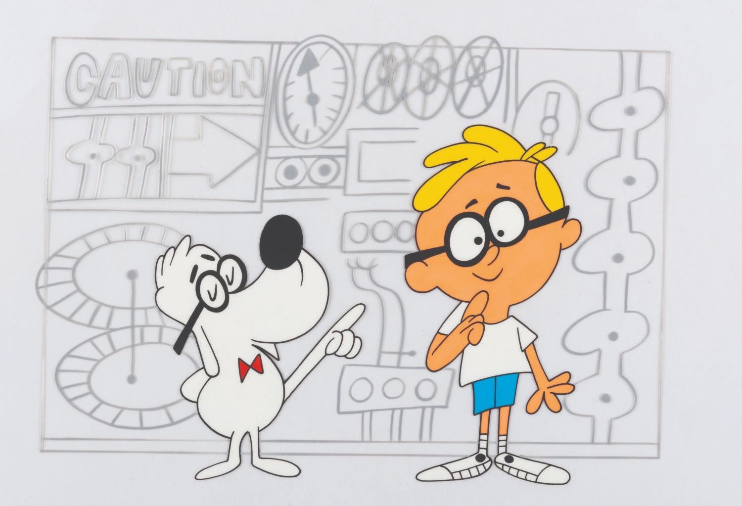 A Jay Ward Signed #23 Peabody and Sherman Scene Cel. | Barnebys