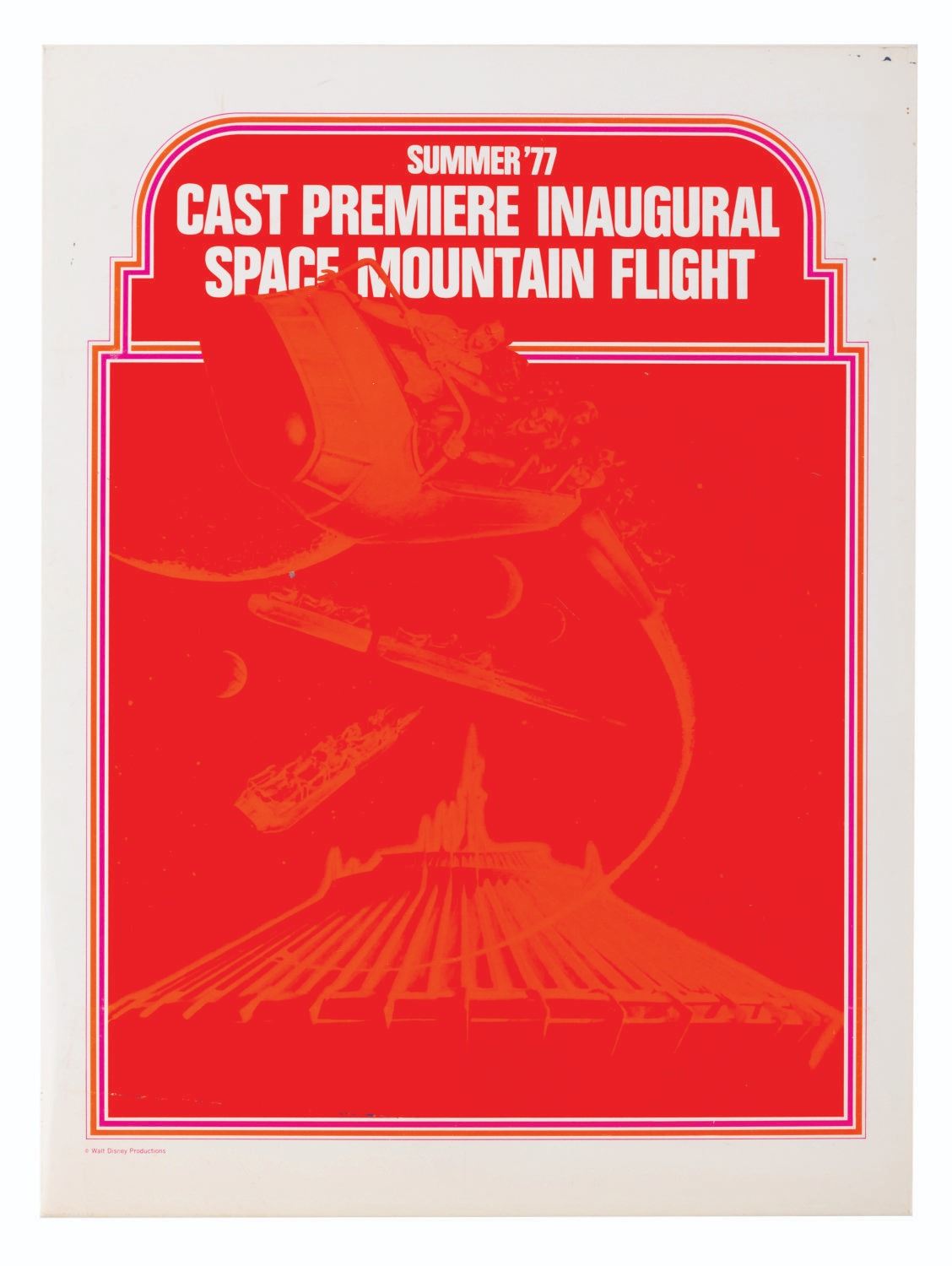 A Disneyland Cast Premiere Space Mountain Folder. | Barnebys