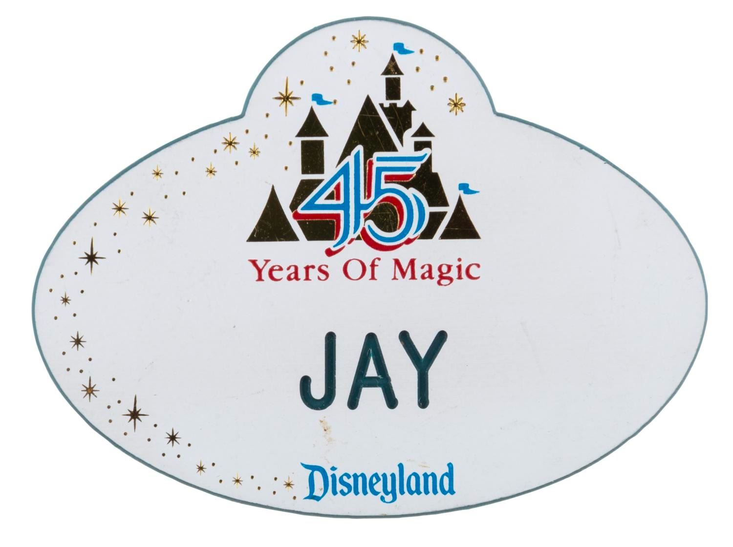 A 45 Years of Magic "Jay" Name Badge. | Barnebys
