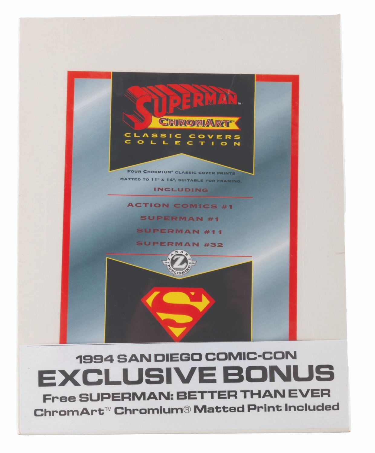 A 1994 Comic-Con Exclusive Superman ChromArt Collection. | Barnebys