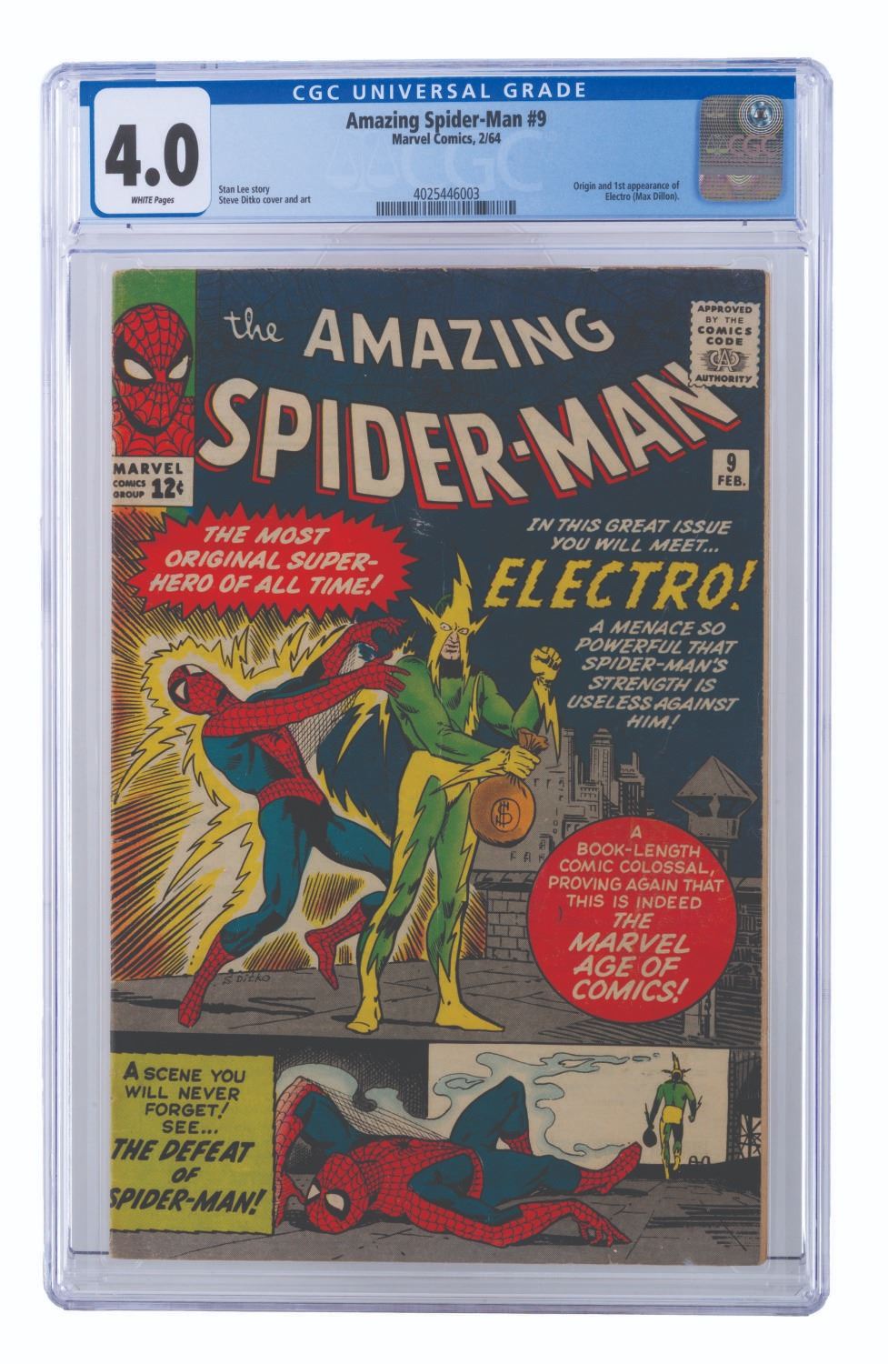 The Amazing Spider-Man #9: The First Appearance of Electro. | Barnebys