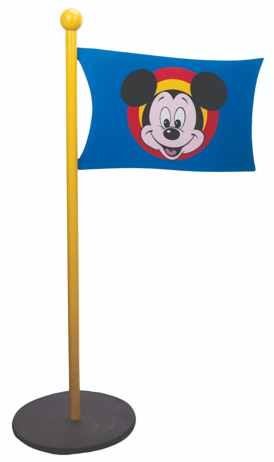 A Large Metal Mickey Mouse Flag. | Barnebys