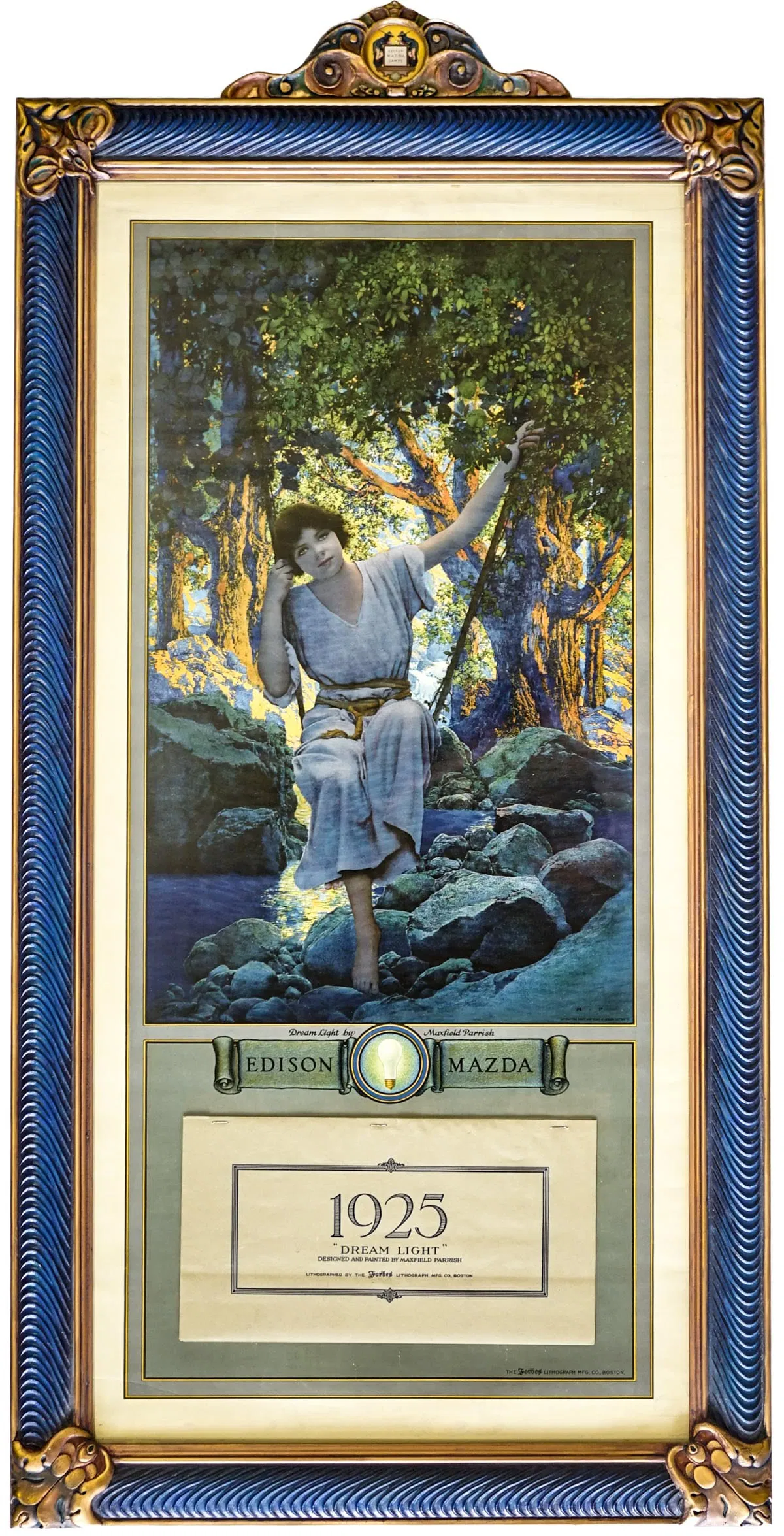 1925 Maxfield Parrish 'Dreamlight' EM Calendar Lg | Barnebys