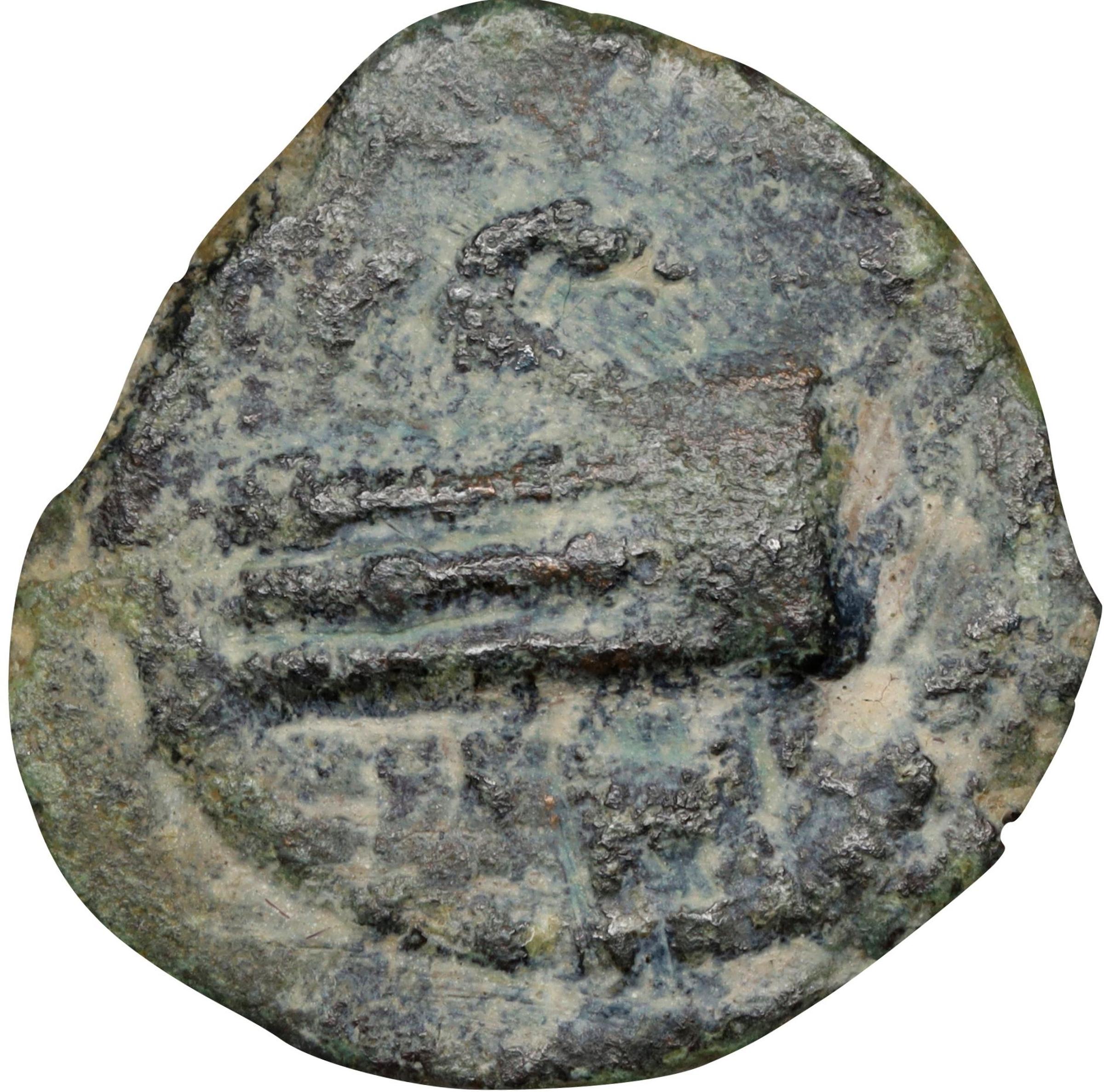 JUDAEA. Herod II Archelaus, ca. 4 B.C.E.-6 C.E. AE 1/2 Prutah ...