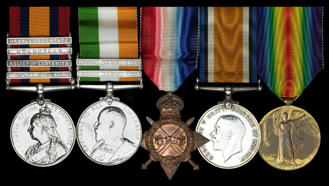 A Great War casualty group of five to Major C. F. H. Rumbold, 4th ...
