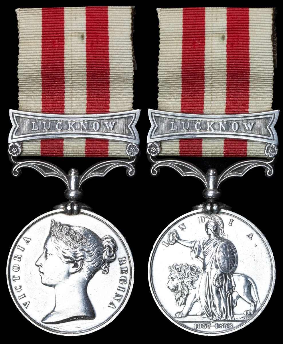 The Indian Mutiny Medal awarded to Sergeant C. Foot, 20th Regiment ...