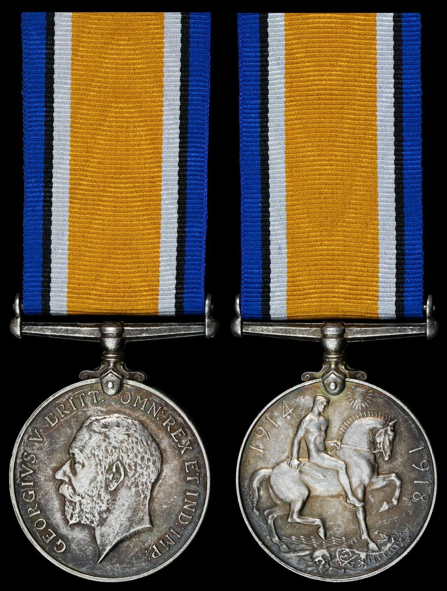 A British War Medal 1914-20 awarded to Second Lieutenant F. S. J ...