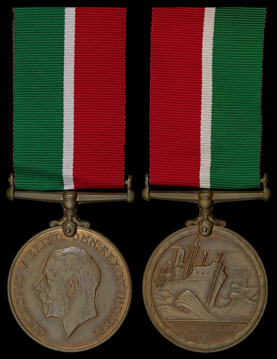 The Mercantile Marine War Medal awarded to Mate J. Mc. T. Taylor | Barnebys