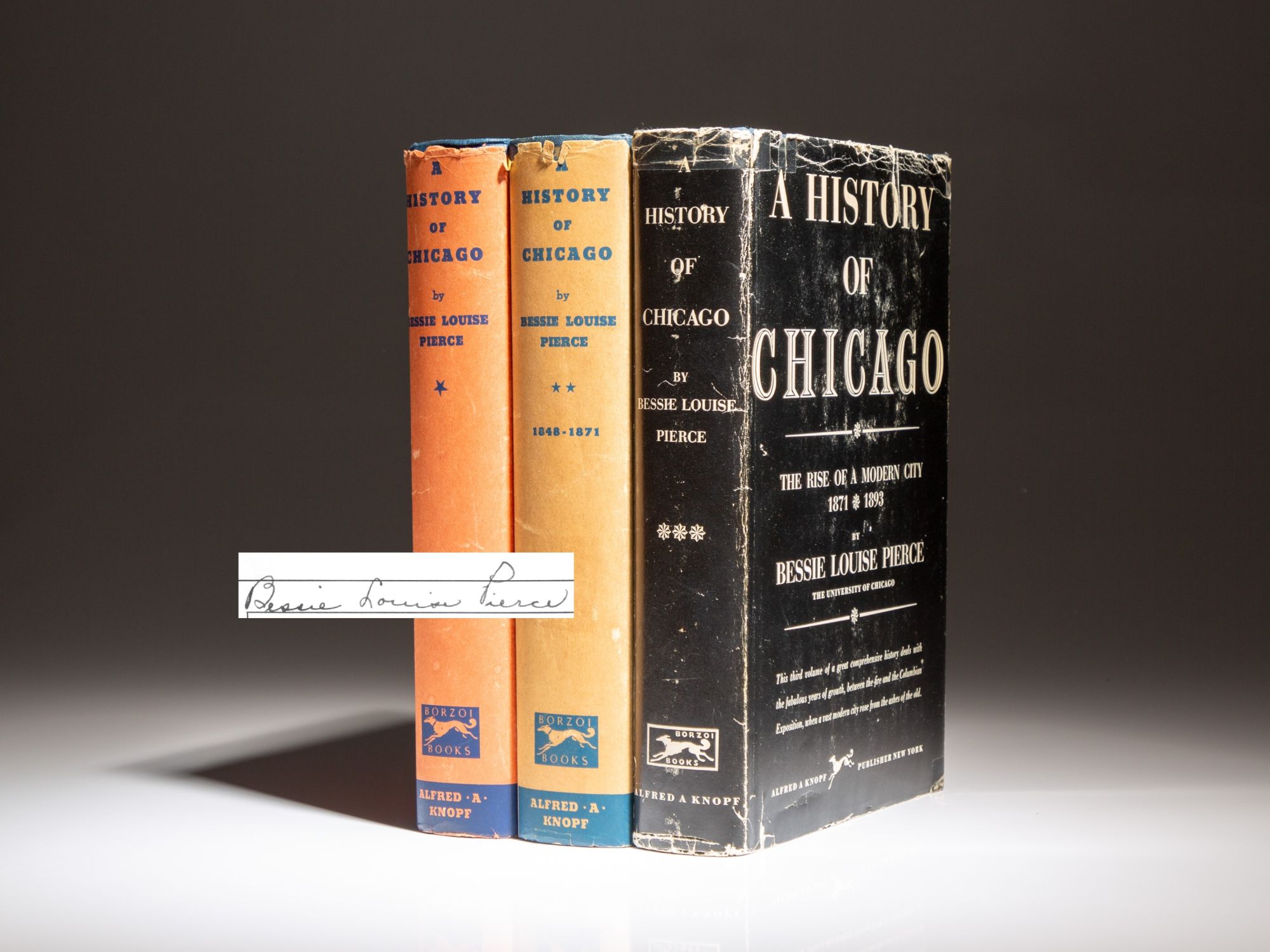 [Signed] A History of Chicago; The Beginning Of A City... | Barnebys