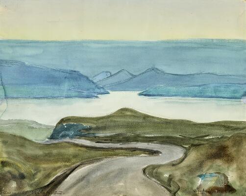 Samuel Joensen-Mikines: “Súmarnátt, Skálafjørður” (Summer night ...
