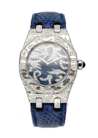 Audemars Piguet Royal Oak Oak Leaves 67607BC Diamonds Set Ladies Watch ...