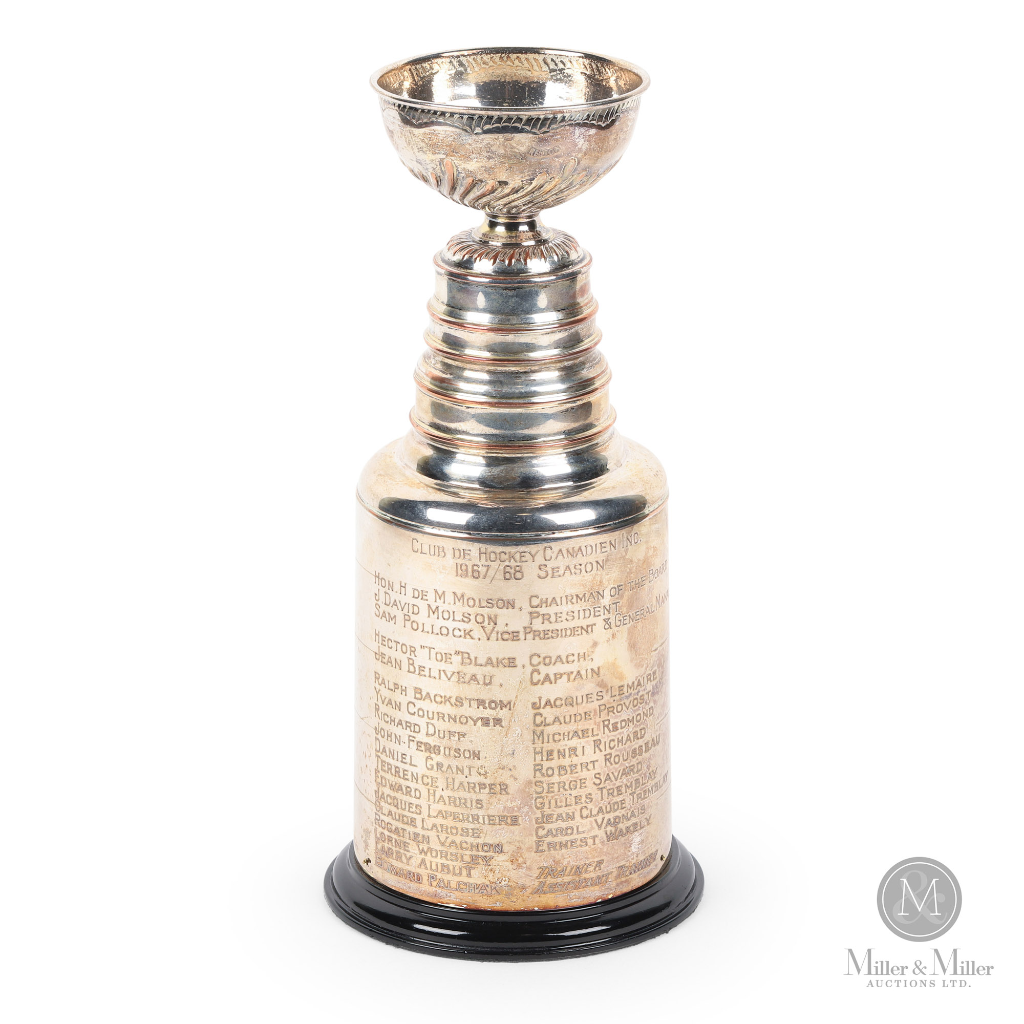 Claude LaRose's 1967-1968 Montreal Canadiens Personal Stanley Cup ...