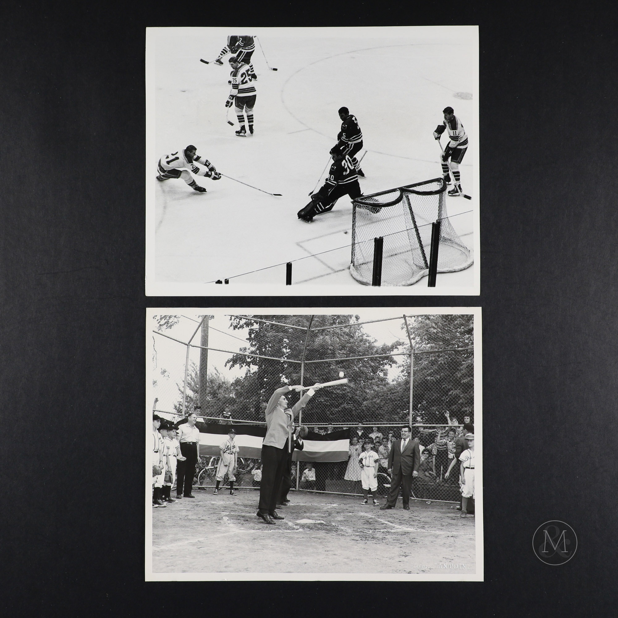 Jacques Plante and Denis DeJordy Type I Photographs | Barnebys