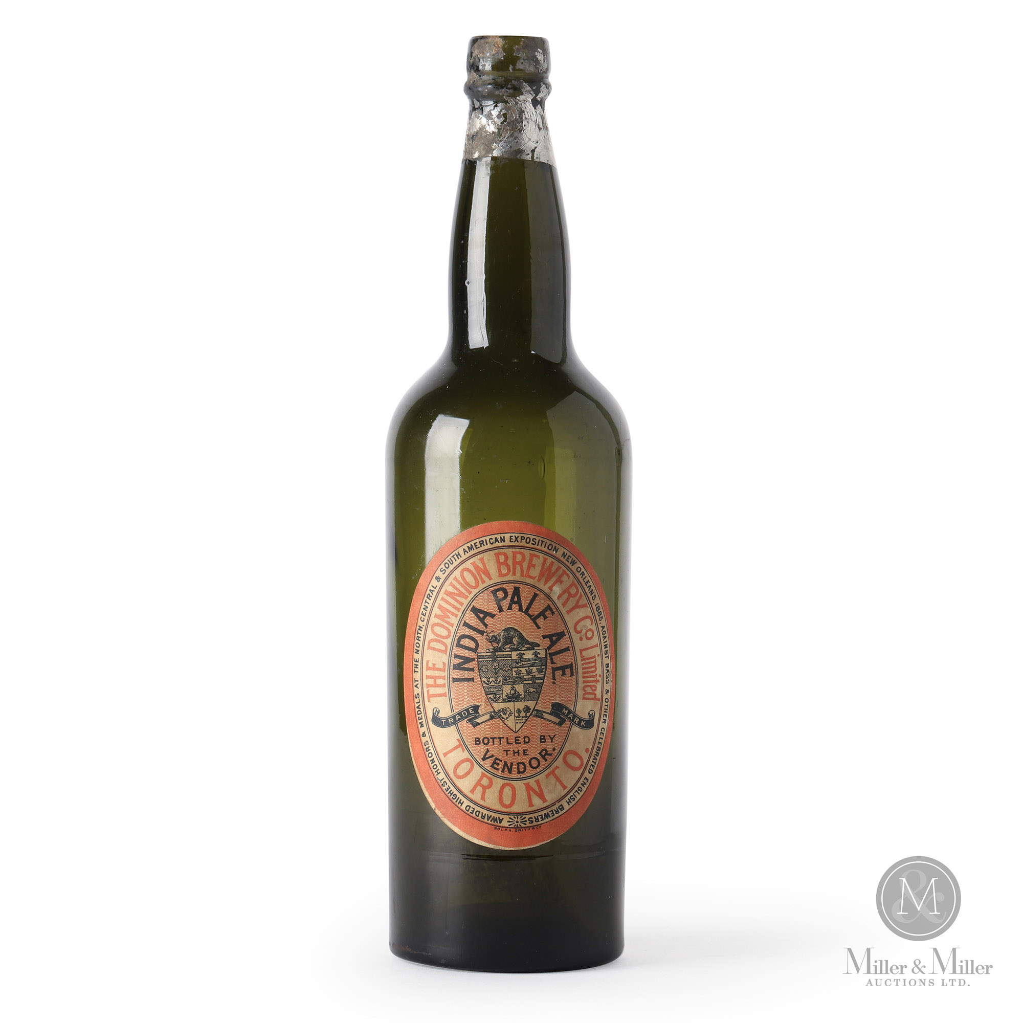 Dominion Brewery Indian Pale Ale Labeled Bottle | Barnebys
