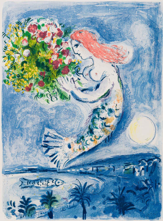 Marc Chagall; La Baie Des Anges (The Bay of Angels) (Mourlot 350 ...