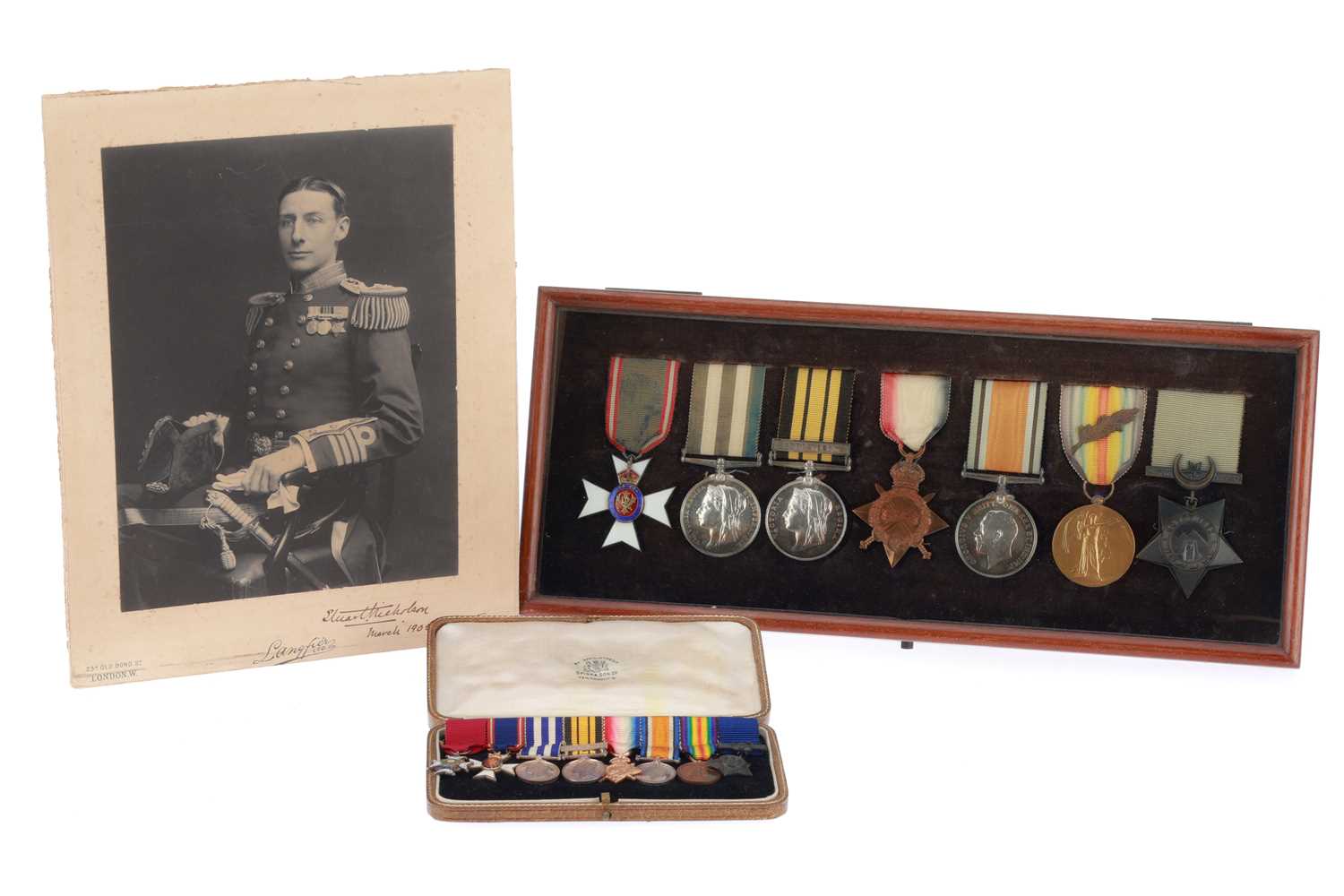 Admiral Stuart Nicholson, Victorian & WWI Medal Set & Miniatures | Barnebys
